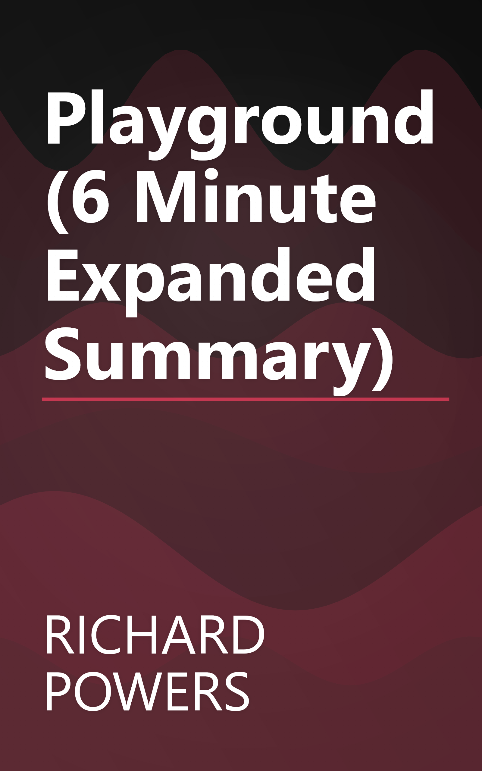 Playground (6 Minute   Expanded Summary) book cover