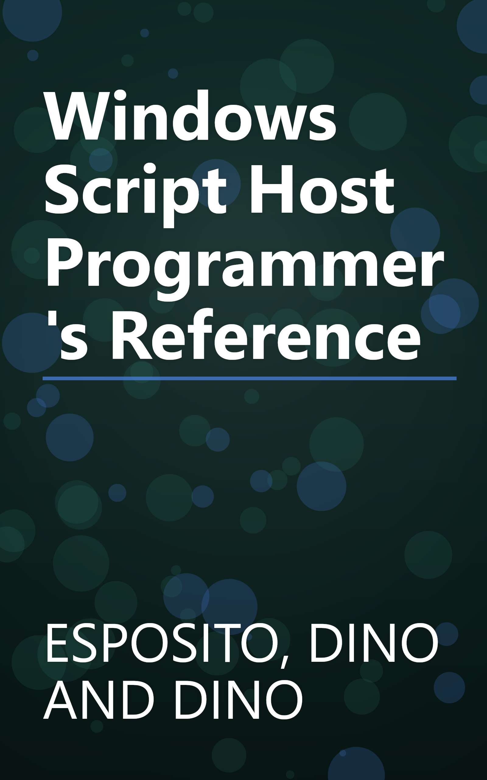 Windows Script Host Programmer's Reference book cover