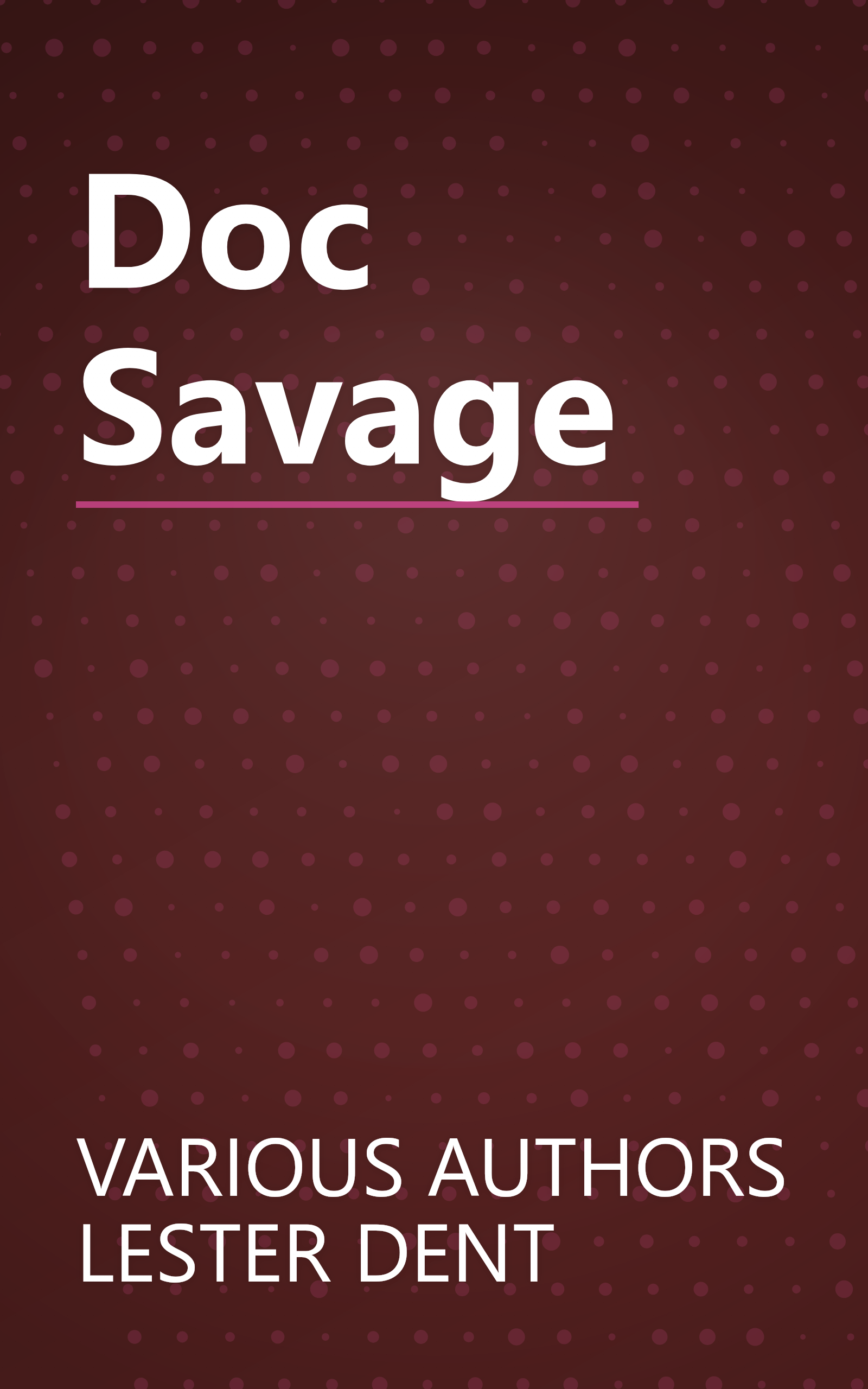 Doc Savage book cover