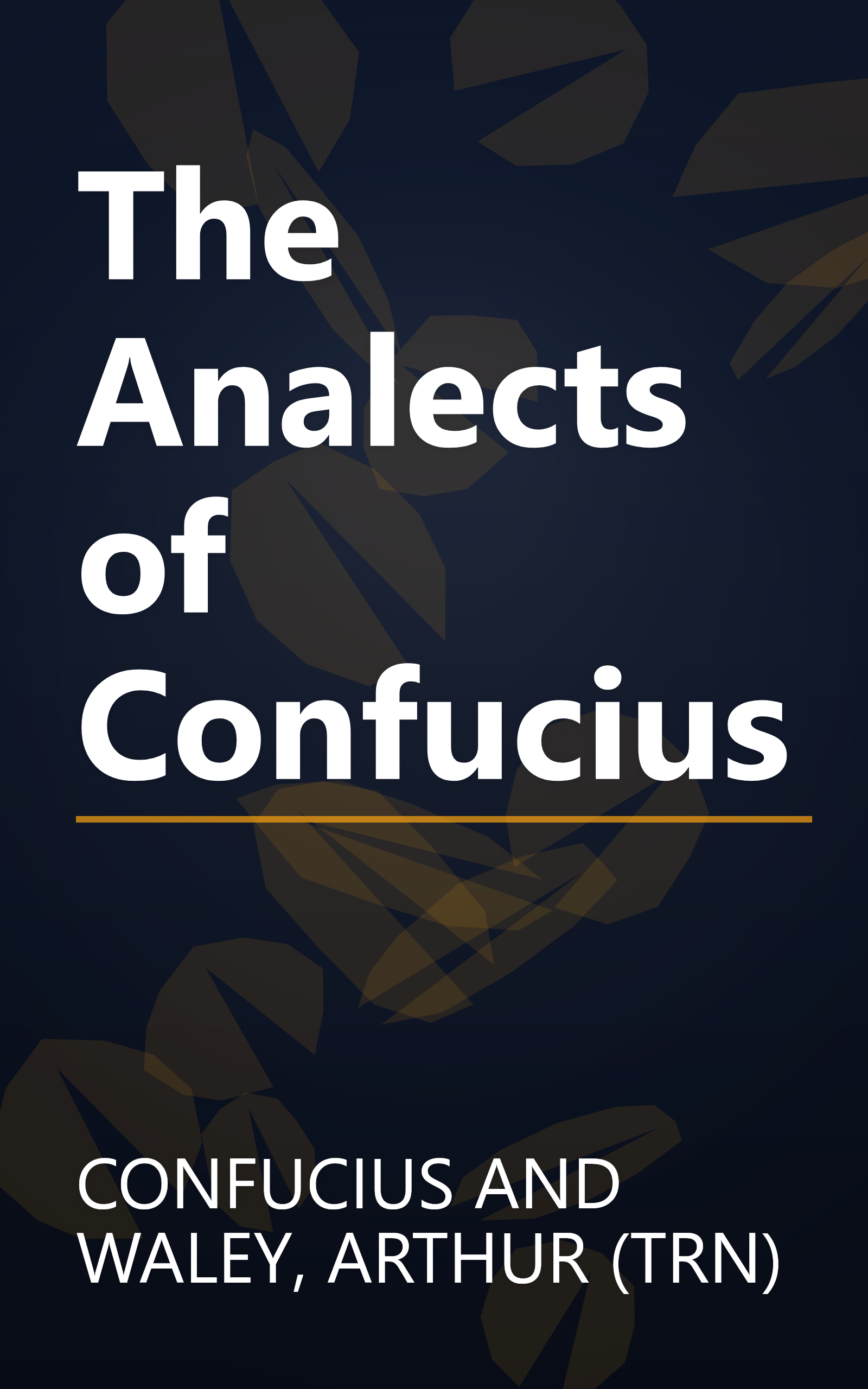The Analects of Confucius book cover