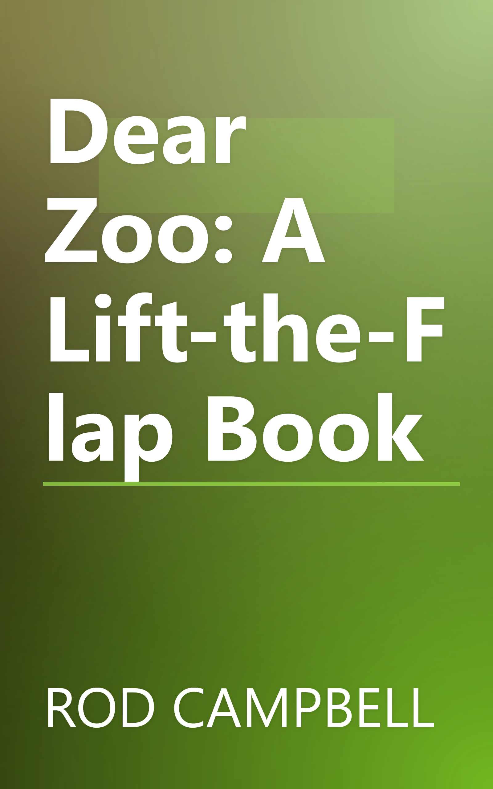 Dear Zoo: A Lift-the-Flap Book book cover