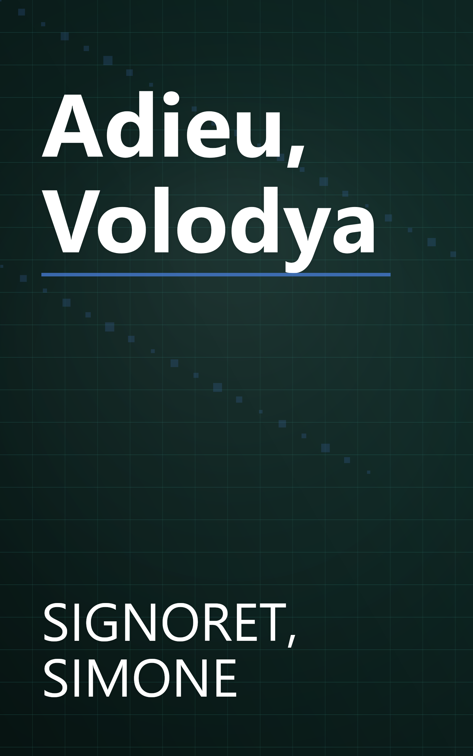 Adieu, Volodya book cover