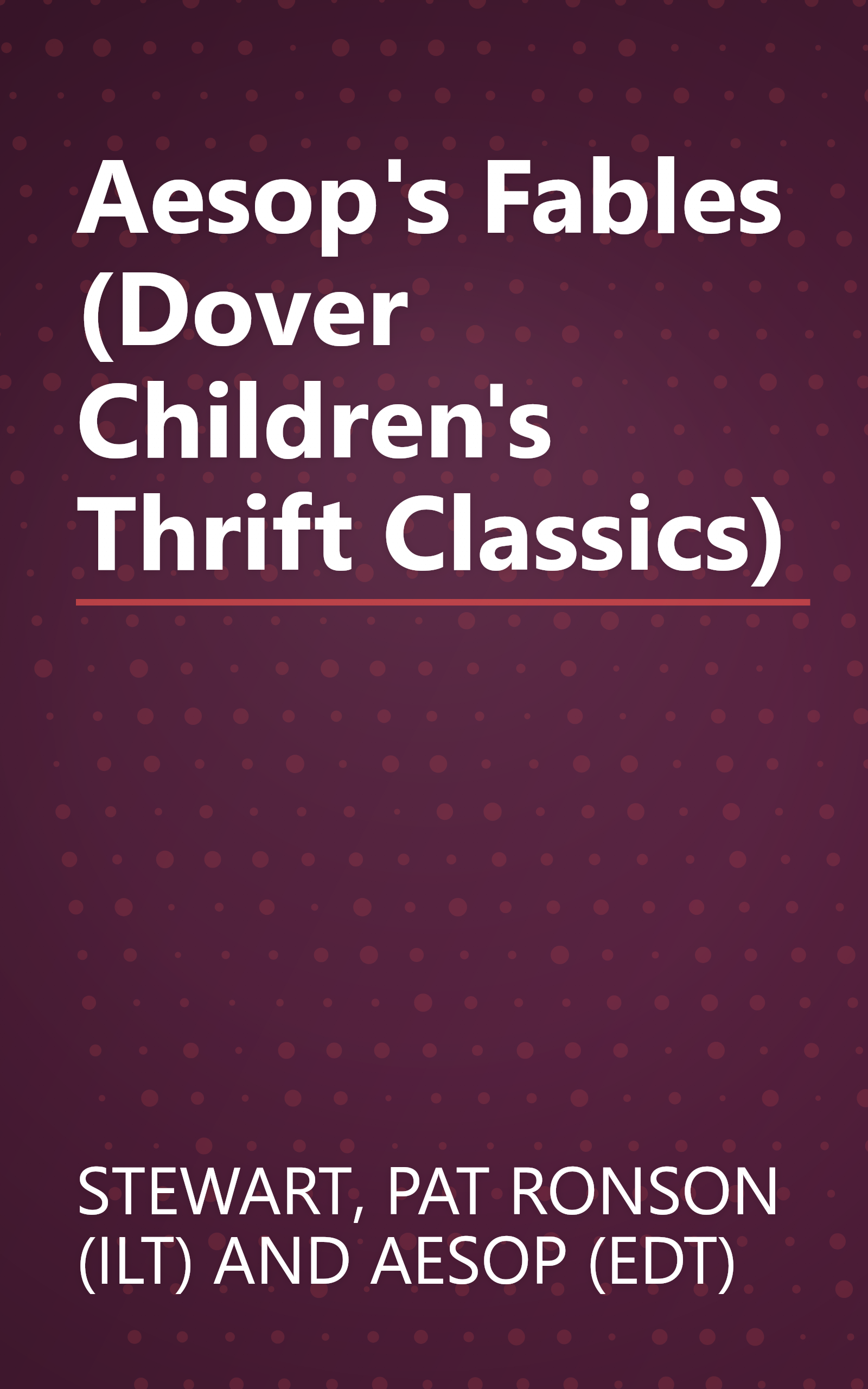 Aesop's Fables (Dover Children's Thrift Classics) book cover