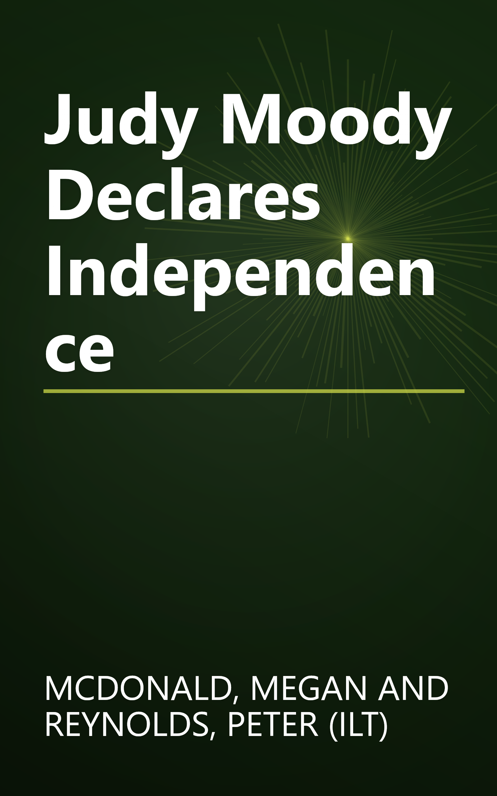 Judy Moody Declares Independence book cover