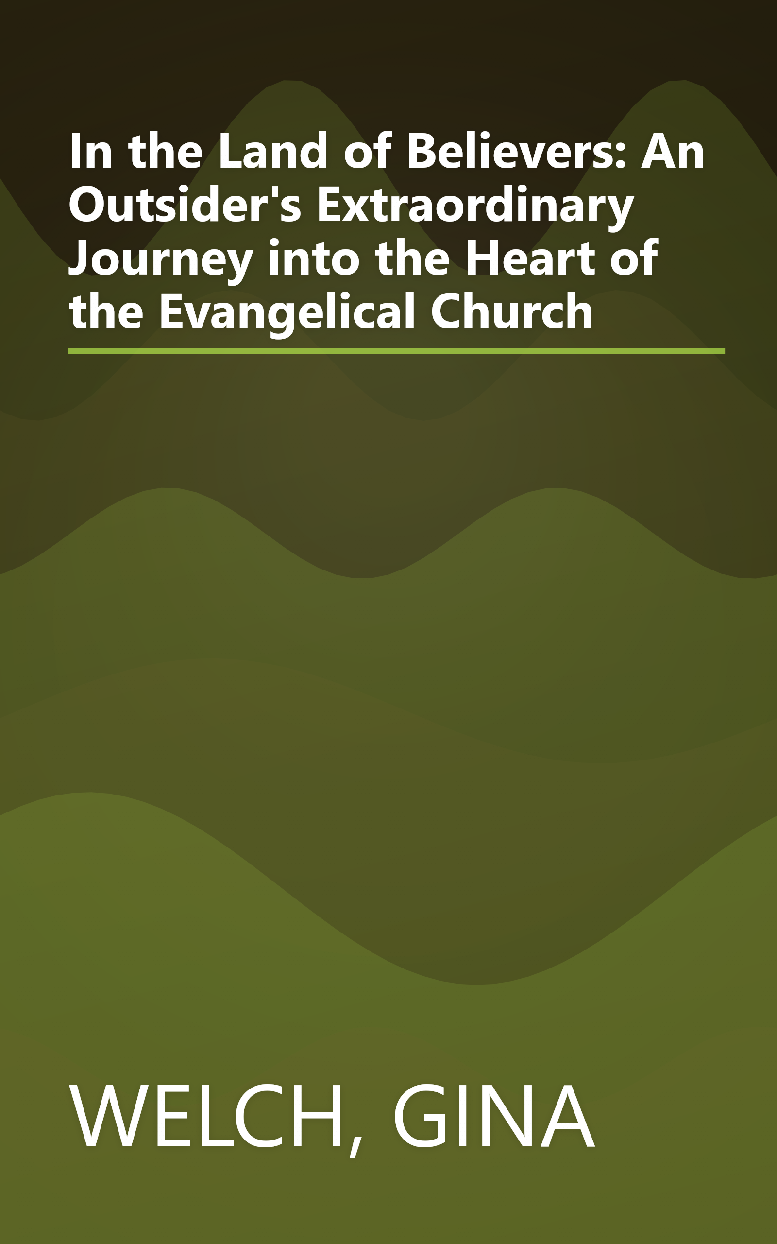 In the Land of Believers: An Outsider's Extraordinary Journey into the Heart of the Evangelical Church book cover