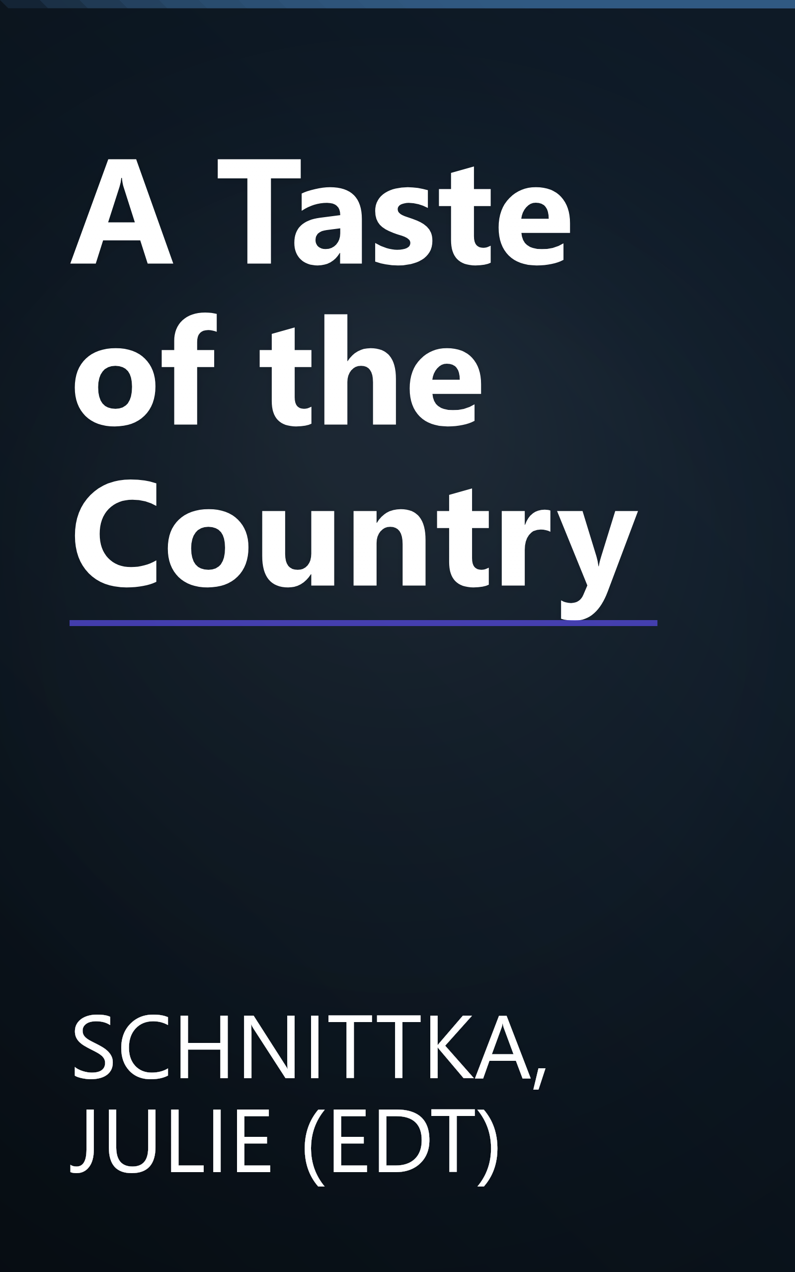 A Taste of the Country book cover