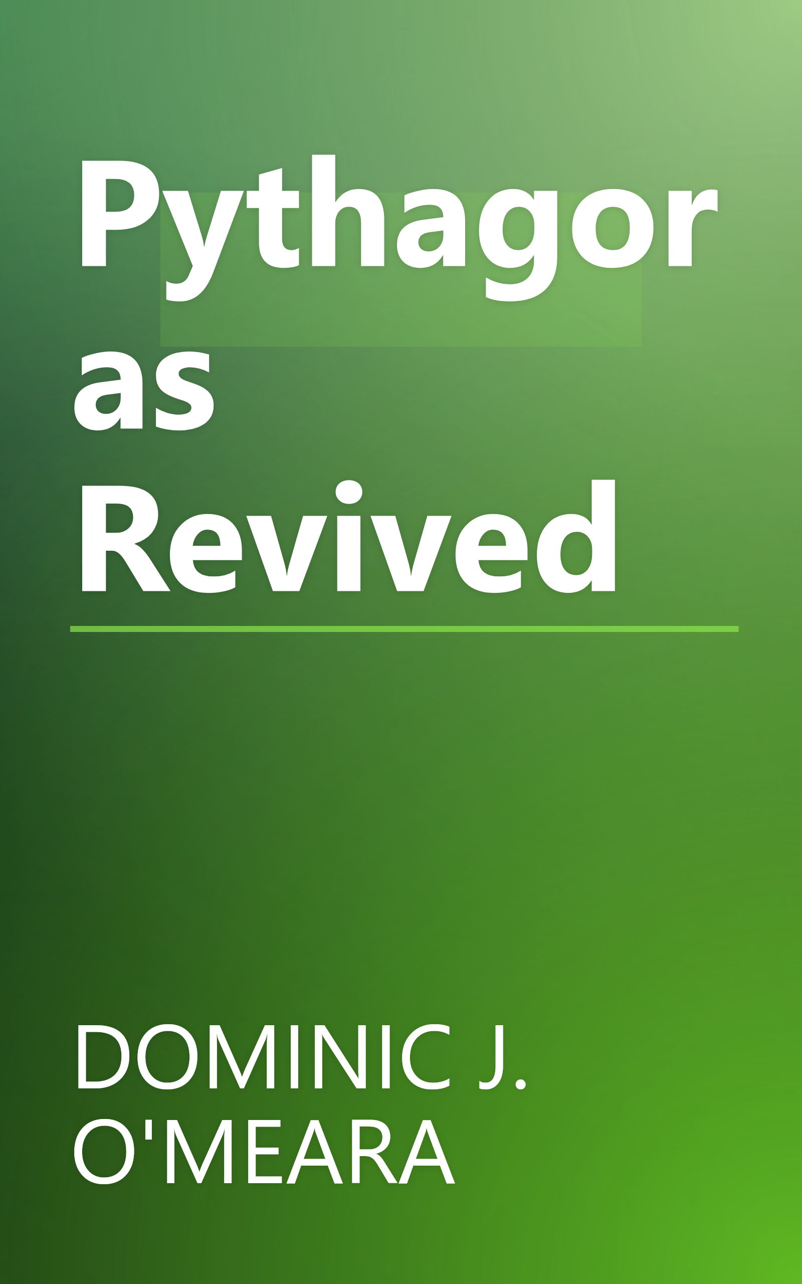 Pythagoras Revived book cover