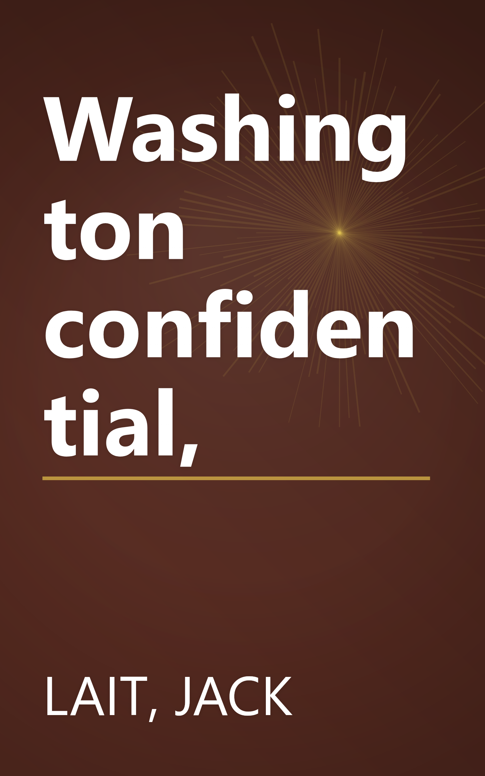 Washington confidential, book cover
