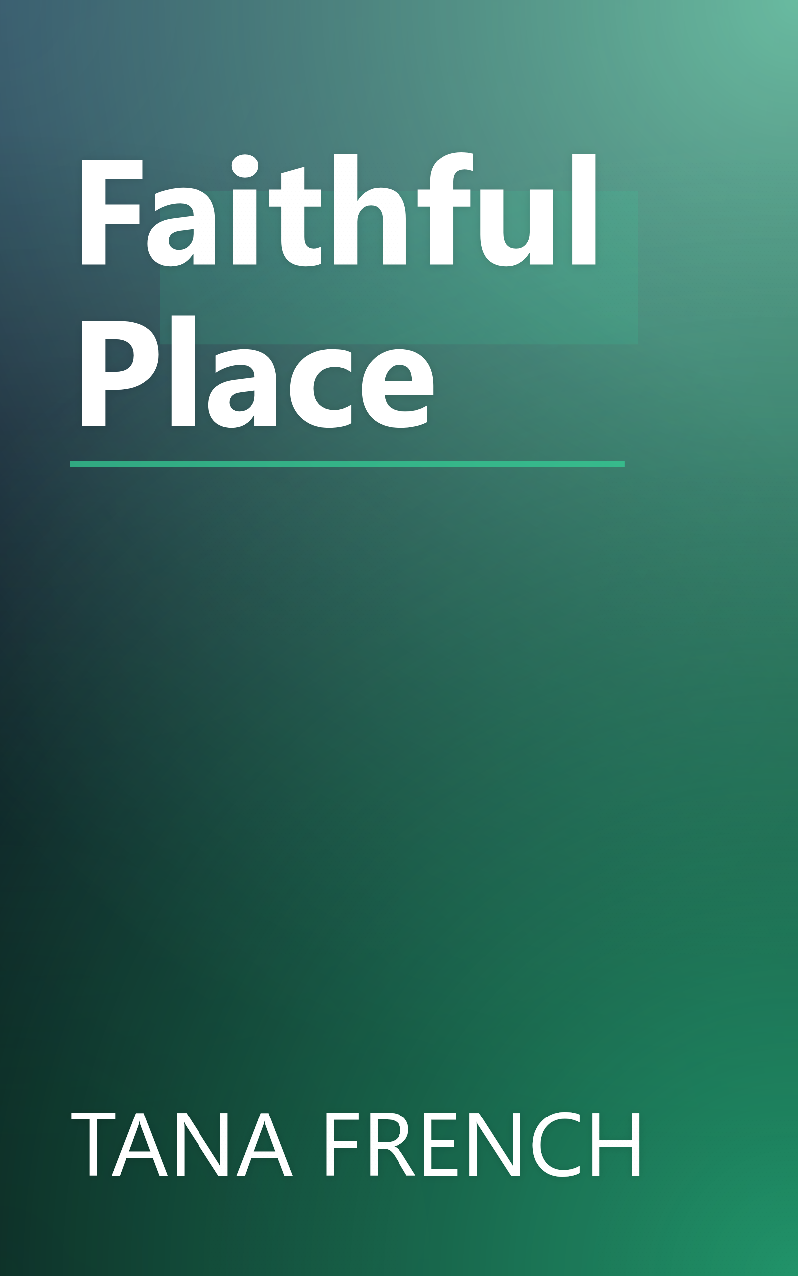 Faithful Place book cover