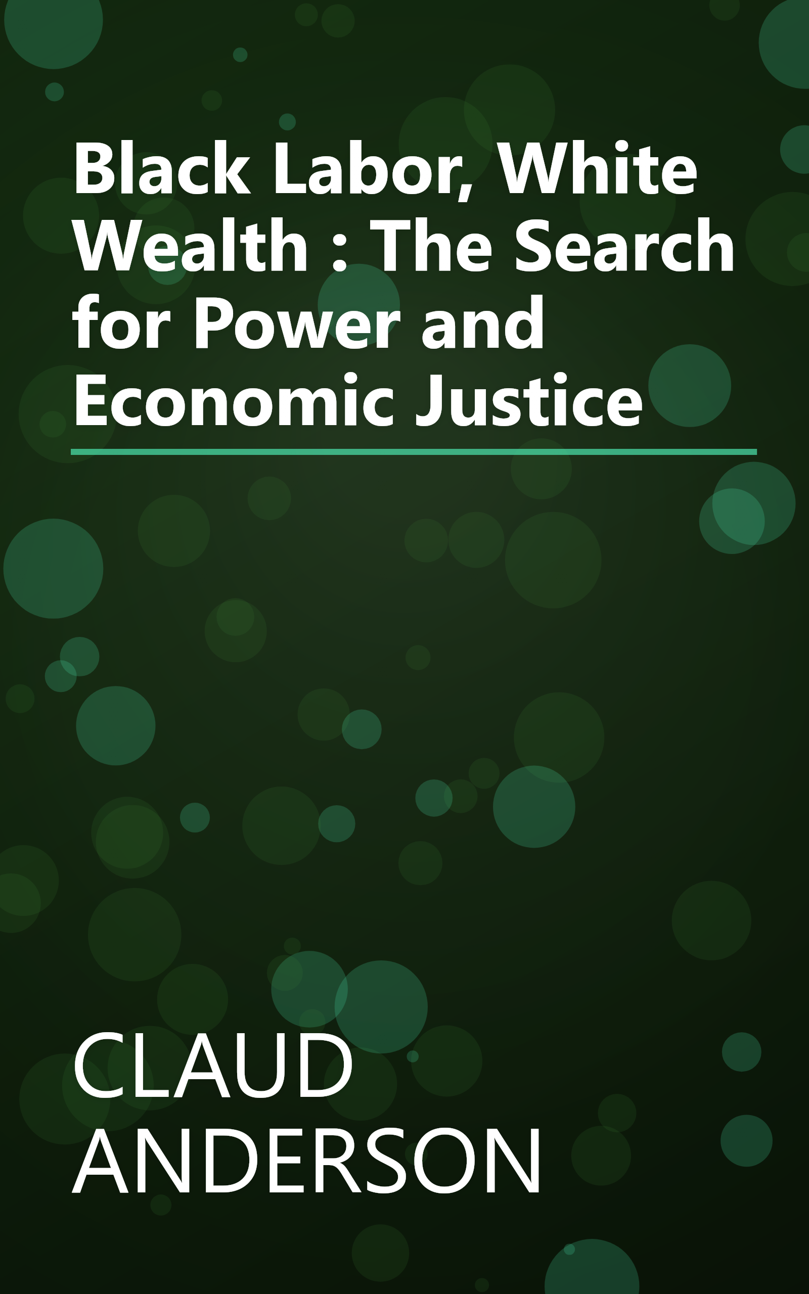 Black Labor, White Wealth : The Search for Power and Economic Justice book cover