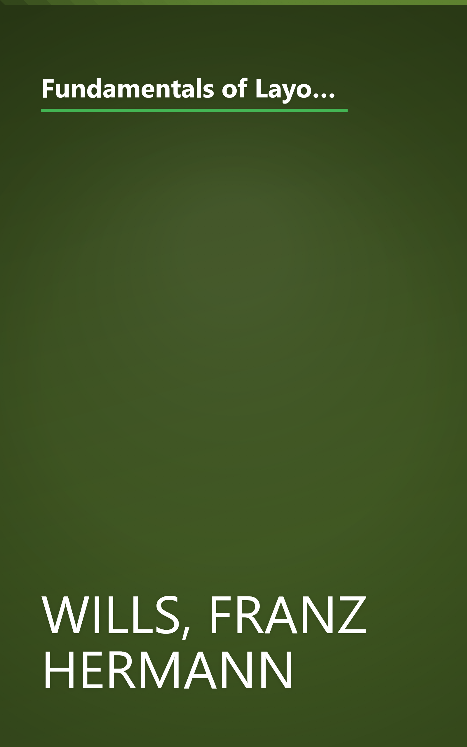 Fundamentals of Layout for Newspaper and Magazine Advertising, for Page Design of Publications and for Brochures book cover