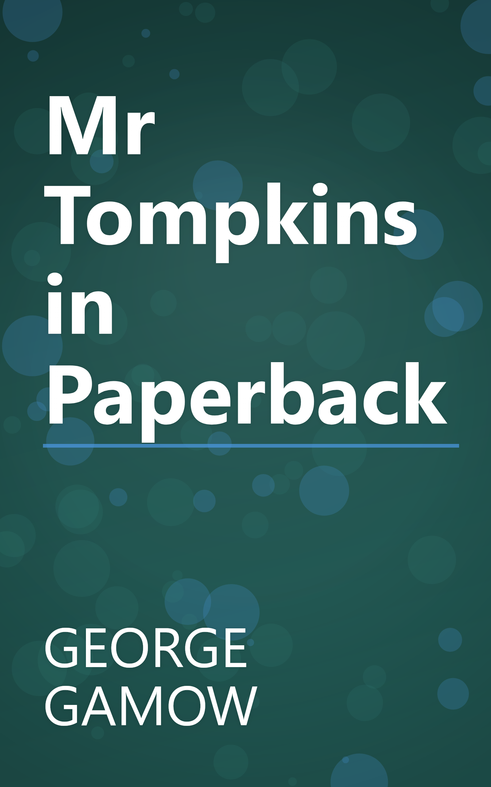 Mr Tompkins in Paperback book cover