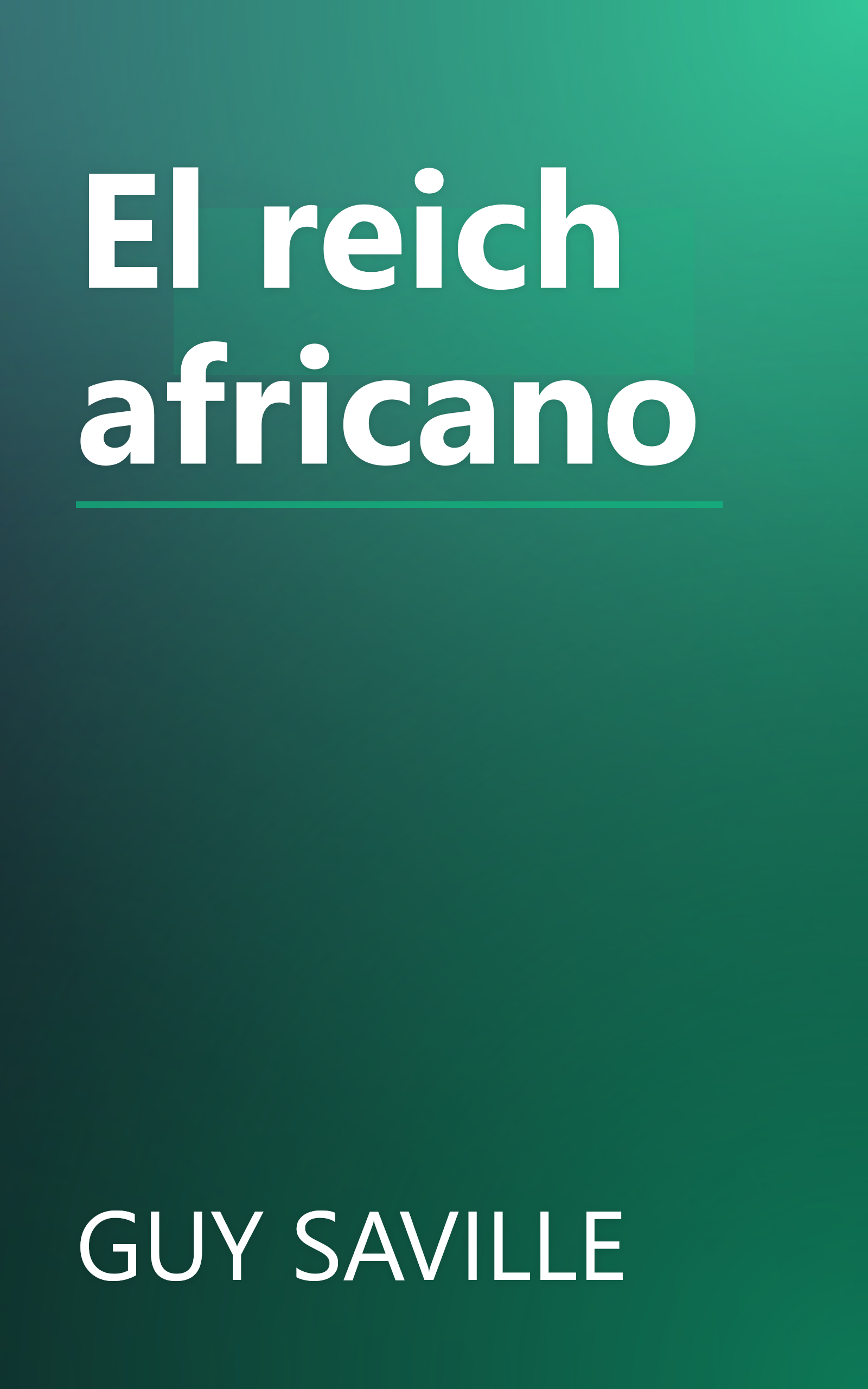 El reich africano book cover