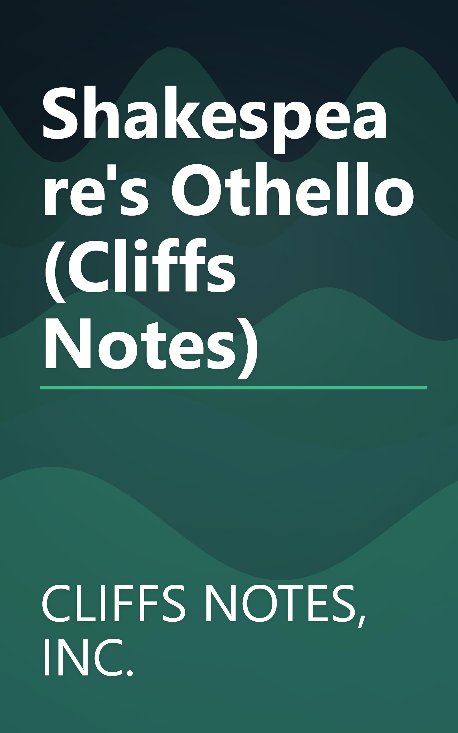 Shakespeare's Othello (Cliffs Notes) book cover