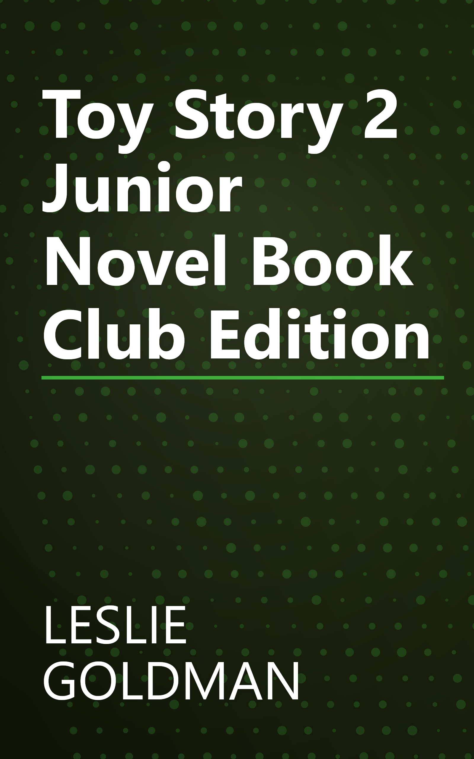 Toy Story 2 Junior Novel Book Club Edition book cover