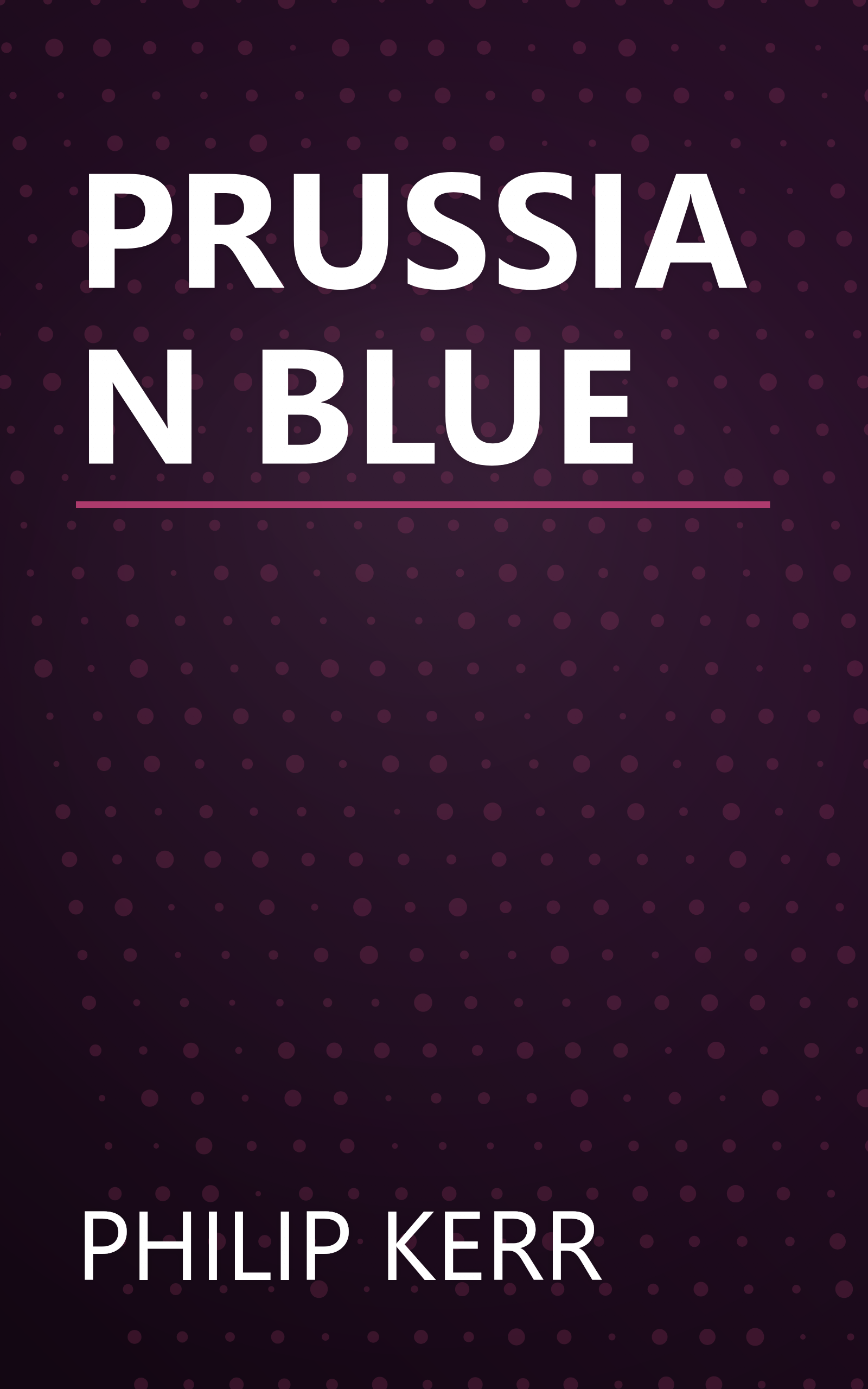 PRUSSIAN BLUE book cover