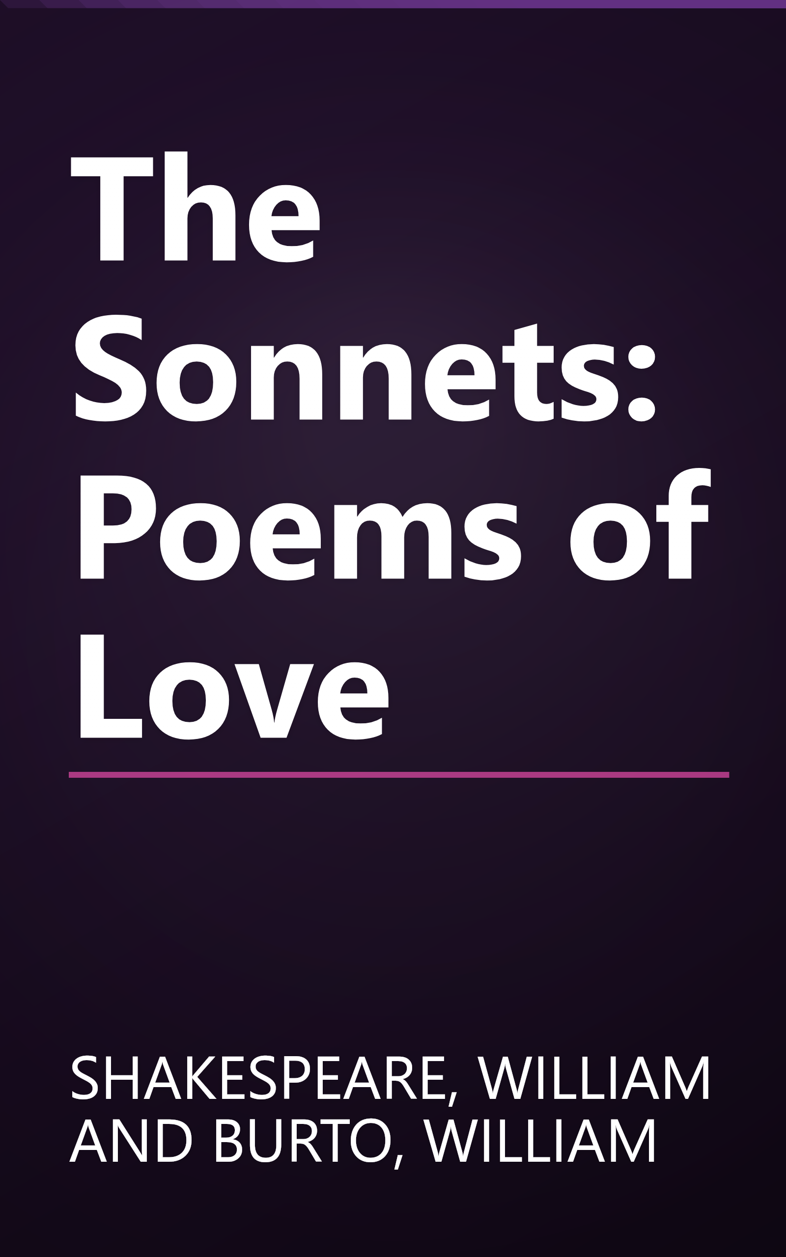 The Sonnets: Poems of Love book cover