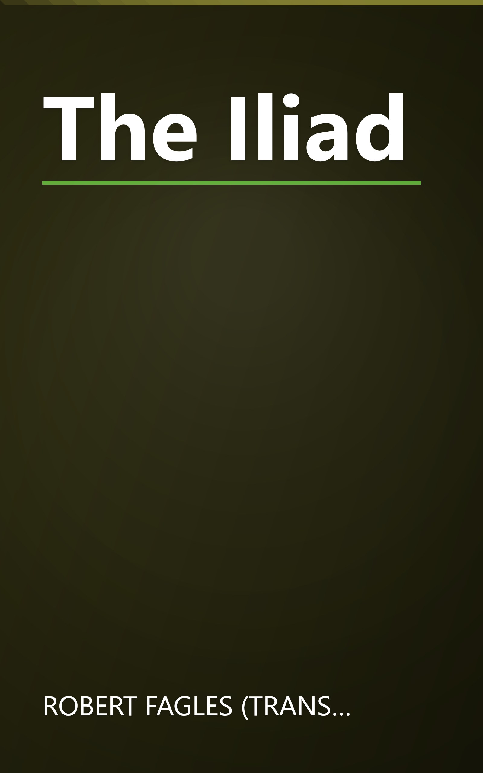 The Iliad book cover