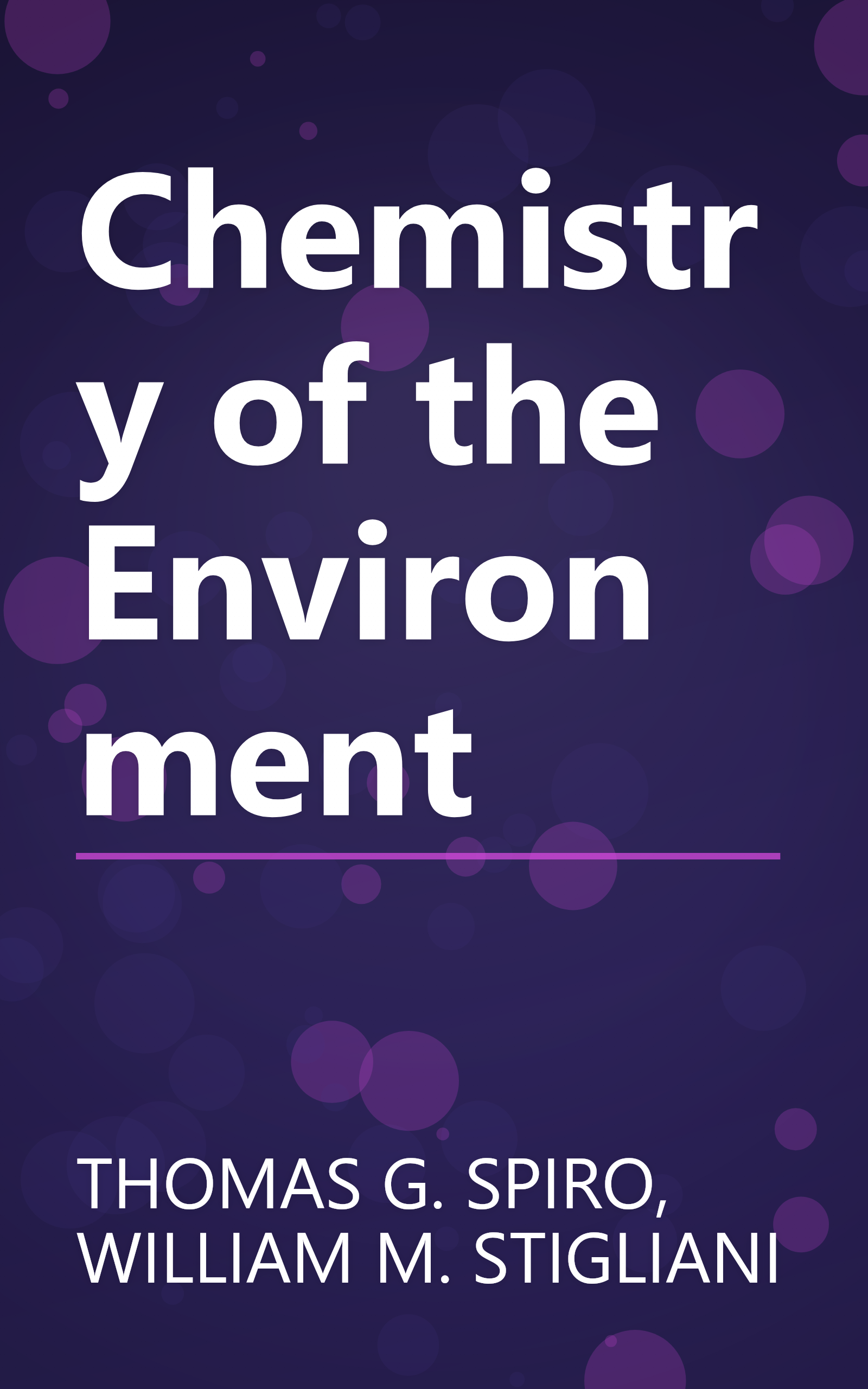 Chemistry of the Environment book cover