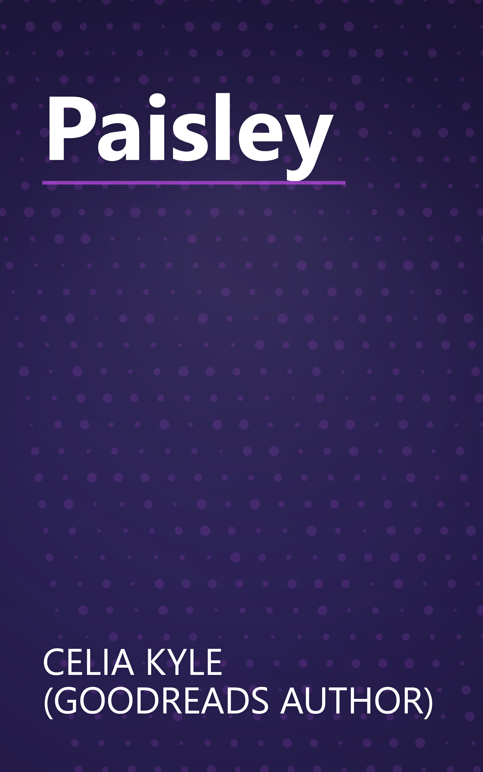 Paisley book cover