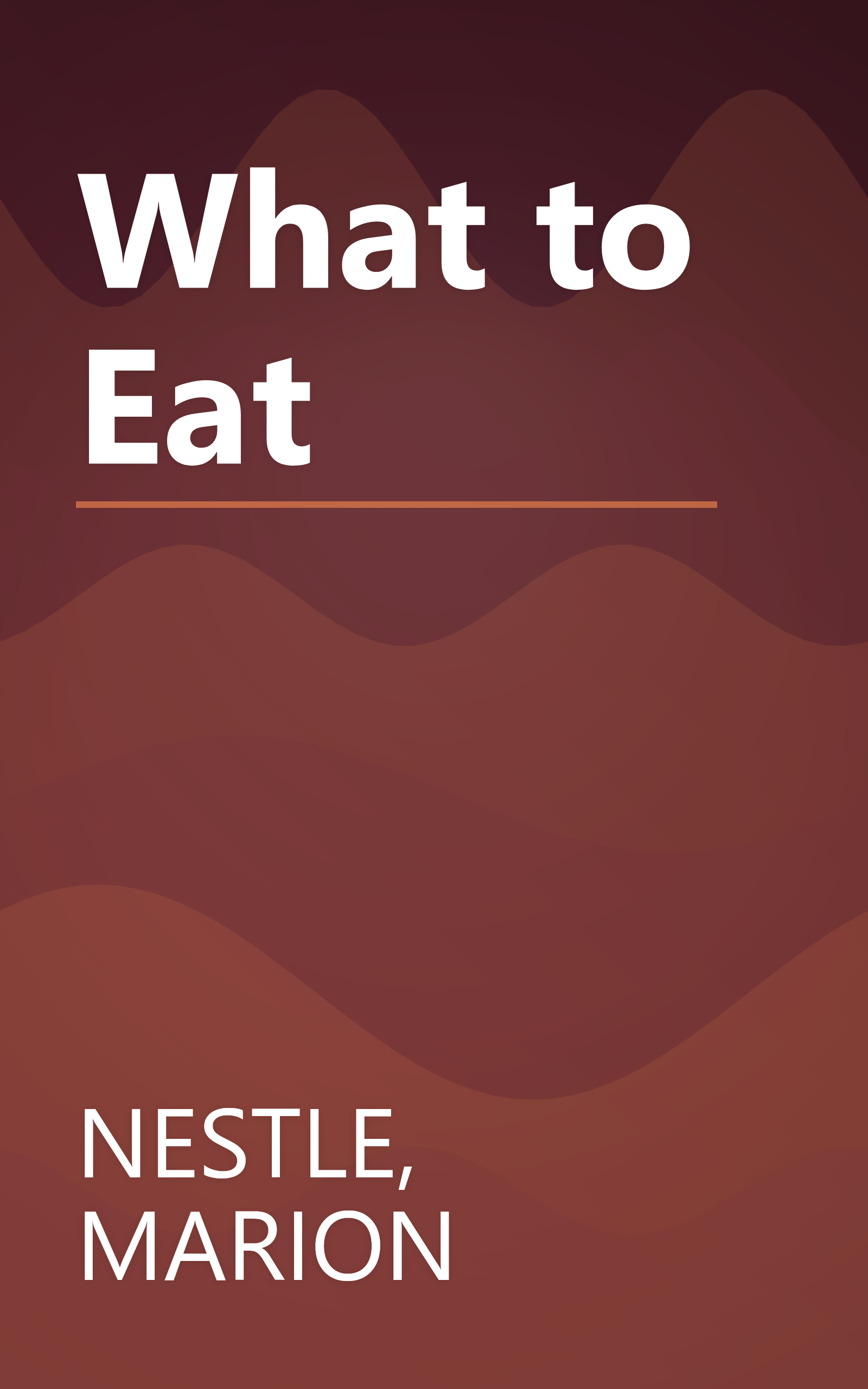 What to Eat book cover
