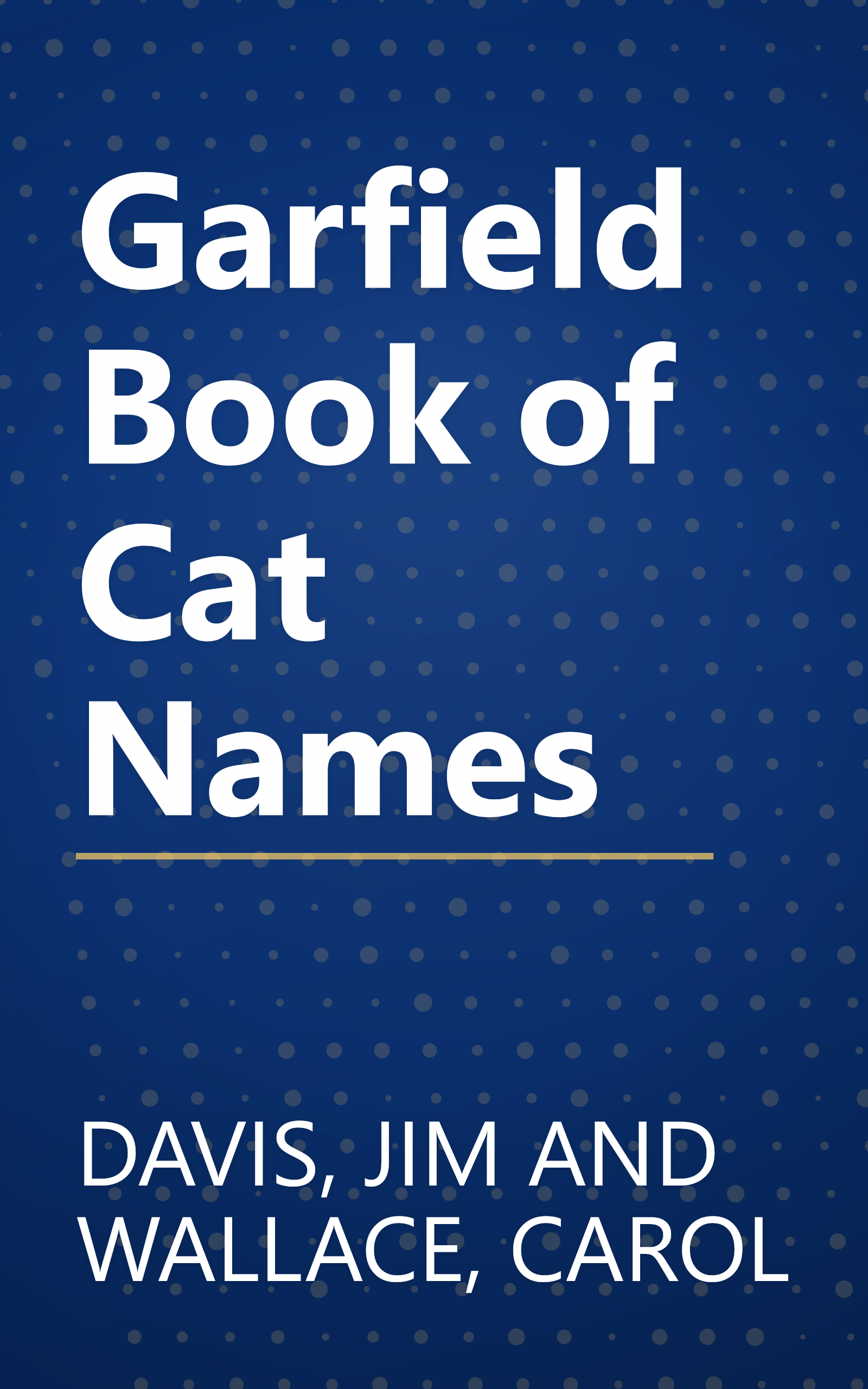 Garfield Book of Cat Names book cover