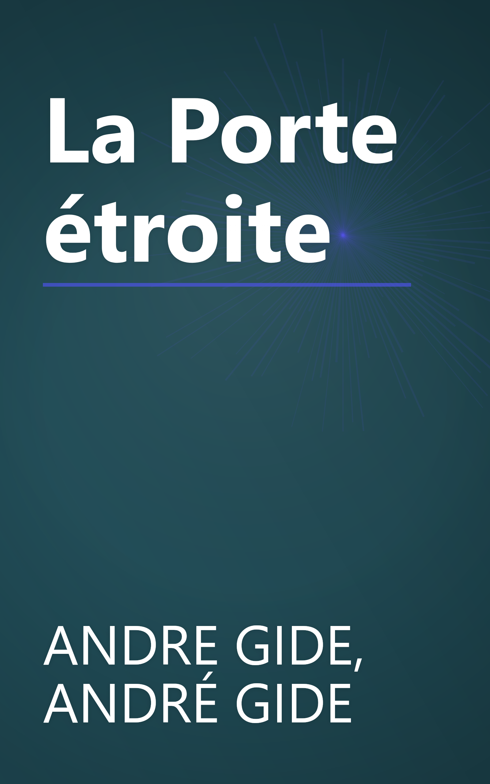 La Porte étroite book cover