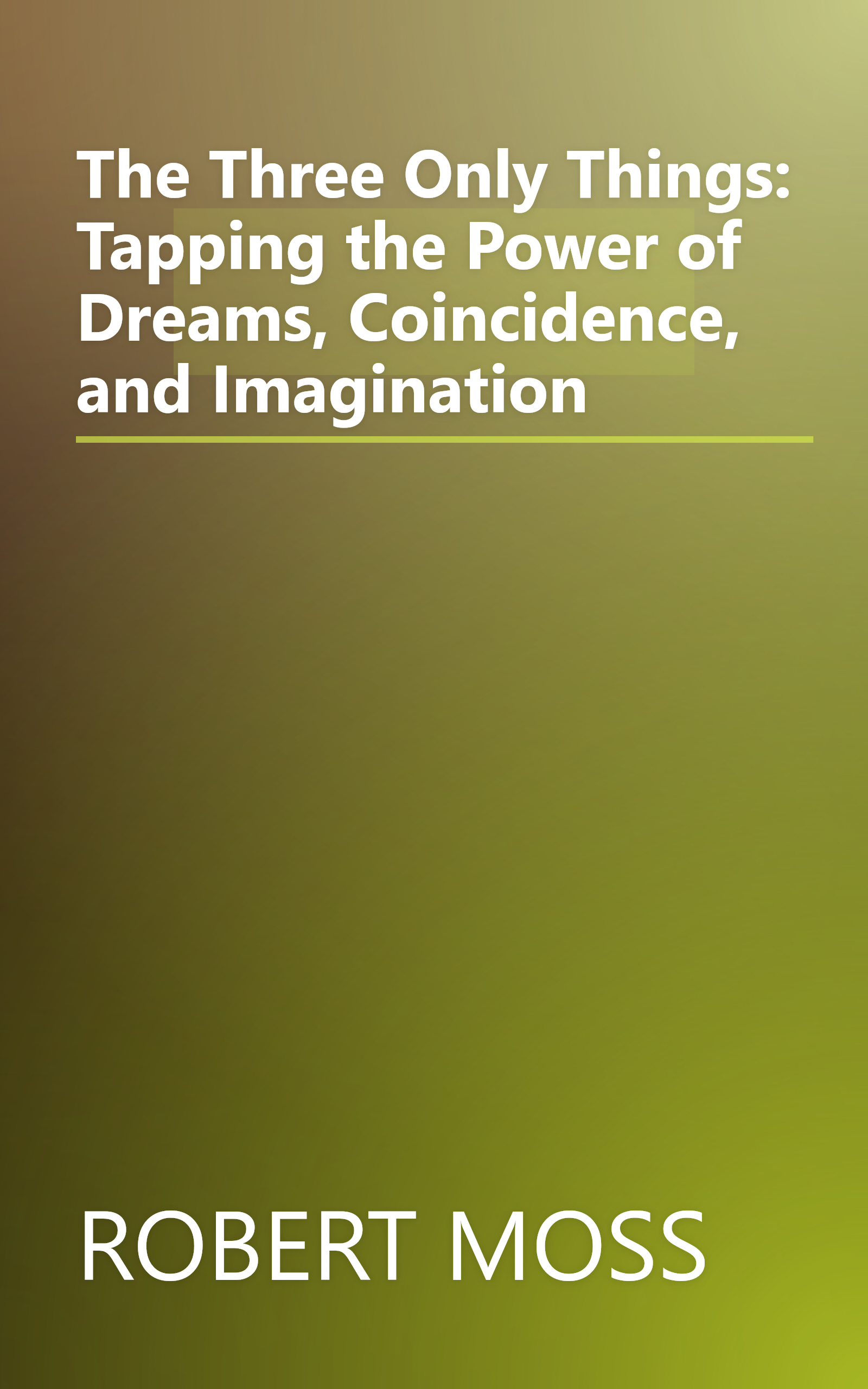 The Three Only Things: Tapping the Power of Dreams, Coincidence, and Imagination book cover