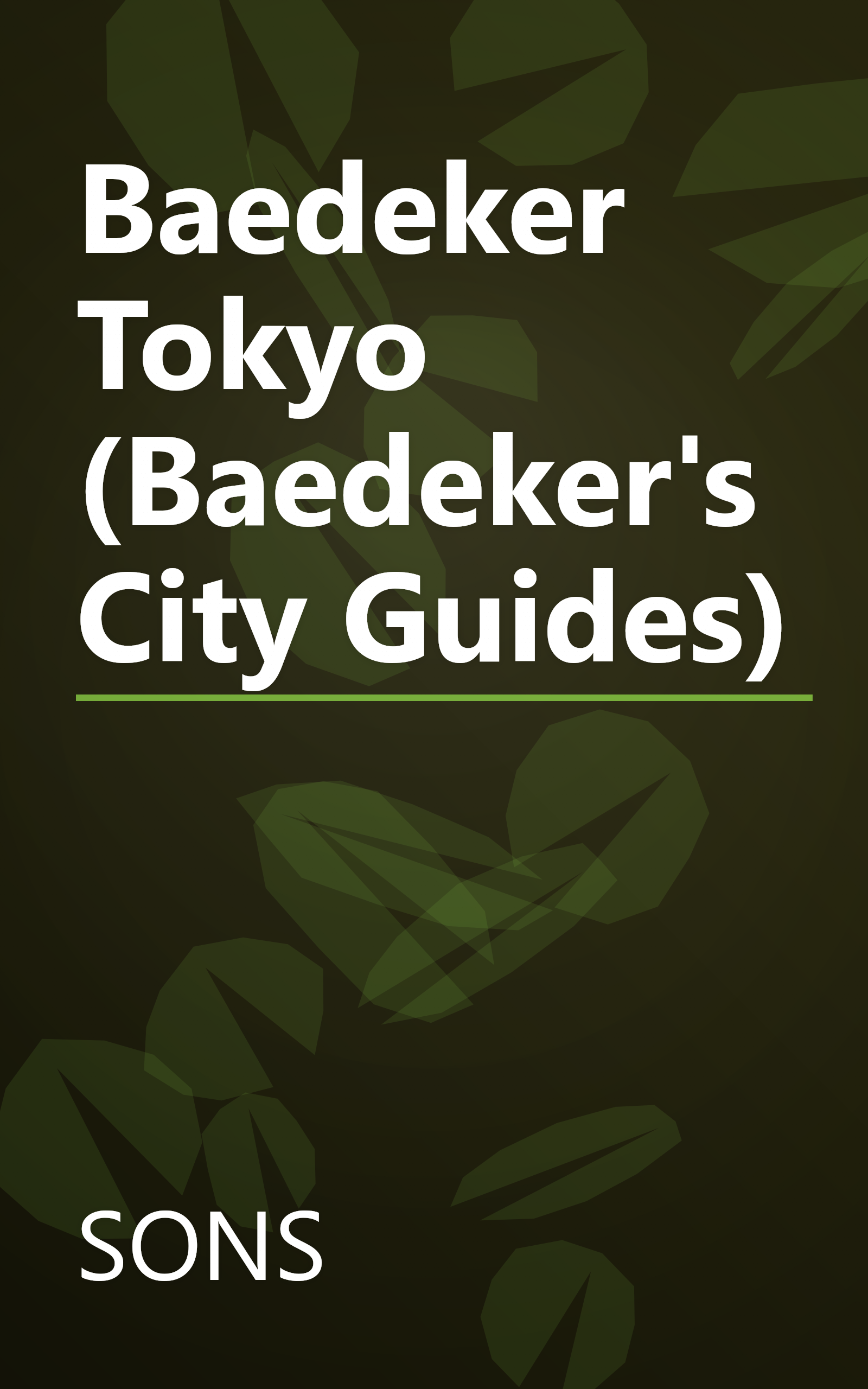 Baedeker Tokyo (Baedeker's City Guides) book cover
