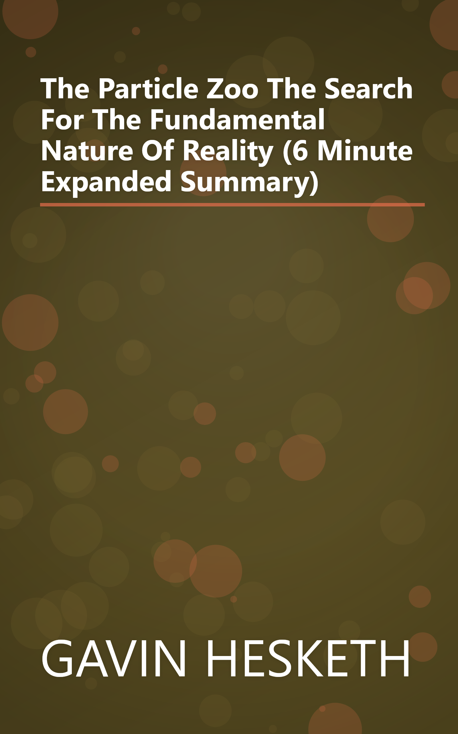 The Particle Zoo  The Search For The Fundamental Nature Of Reality (6 Minute   Expanded Summary) book cover