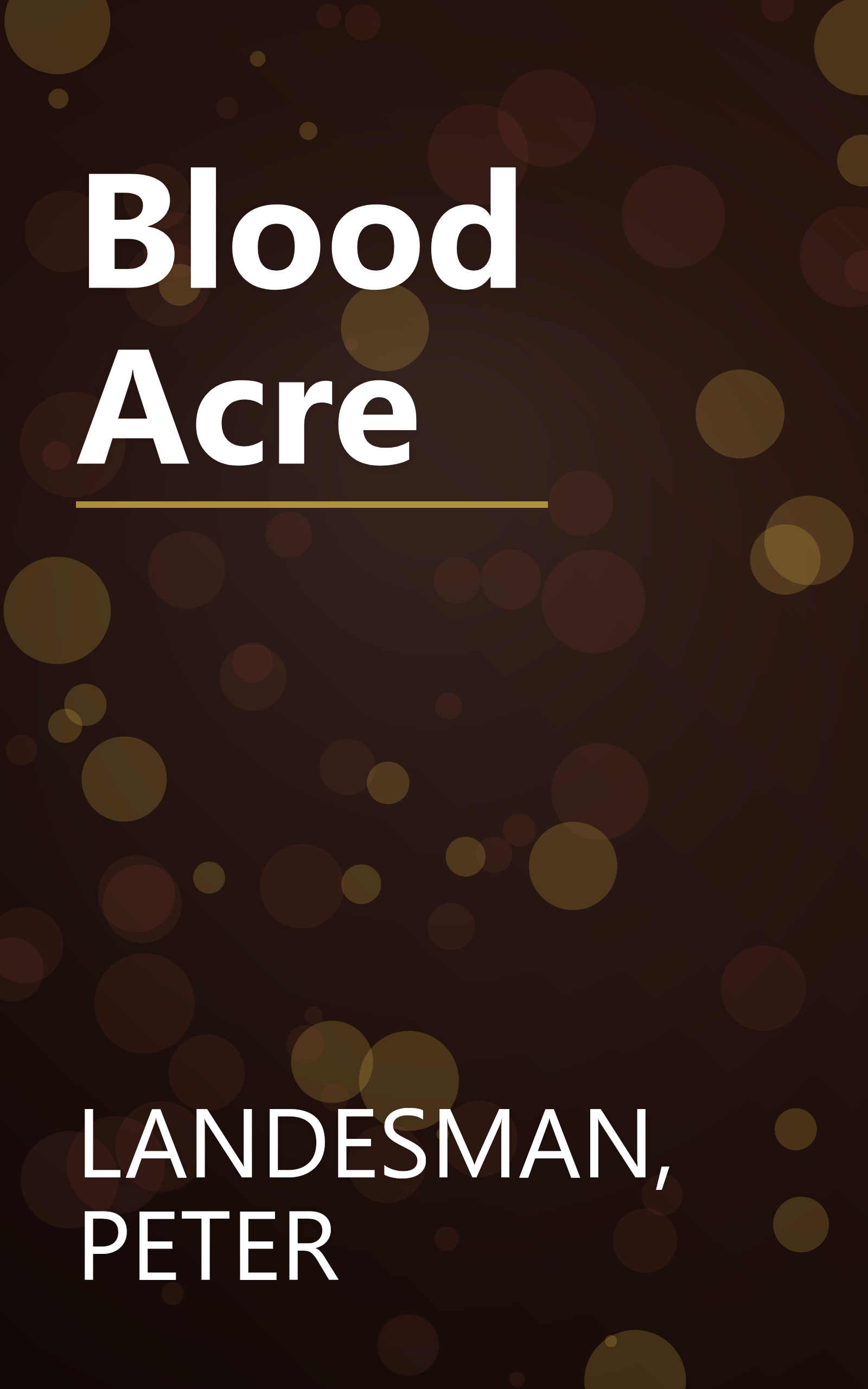 Blood Acre book cover