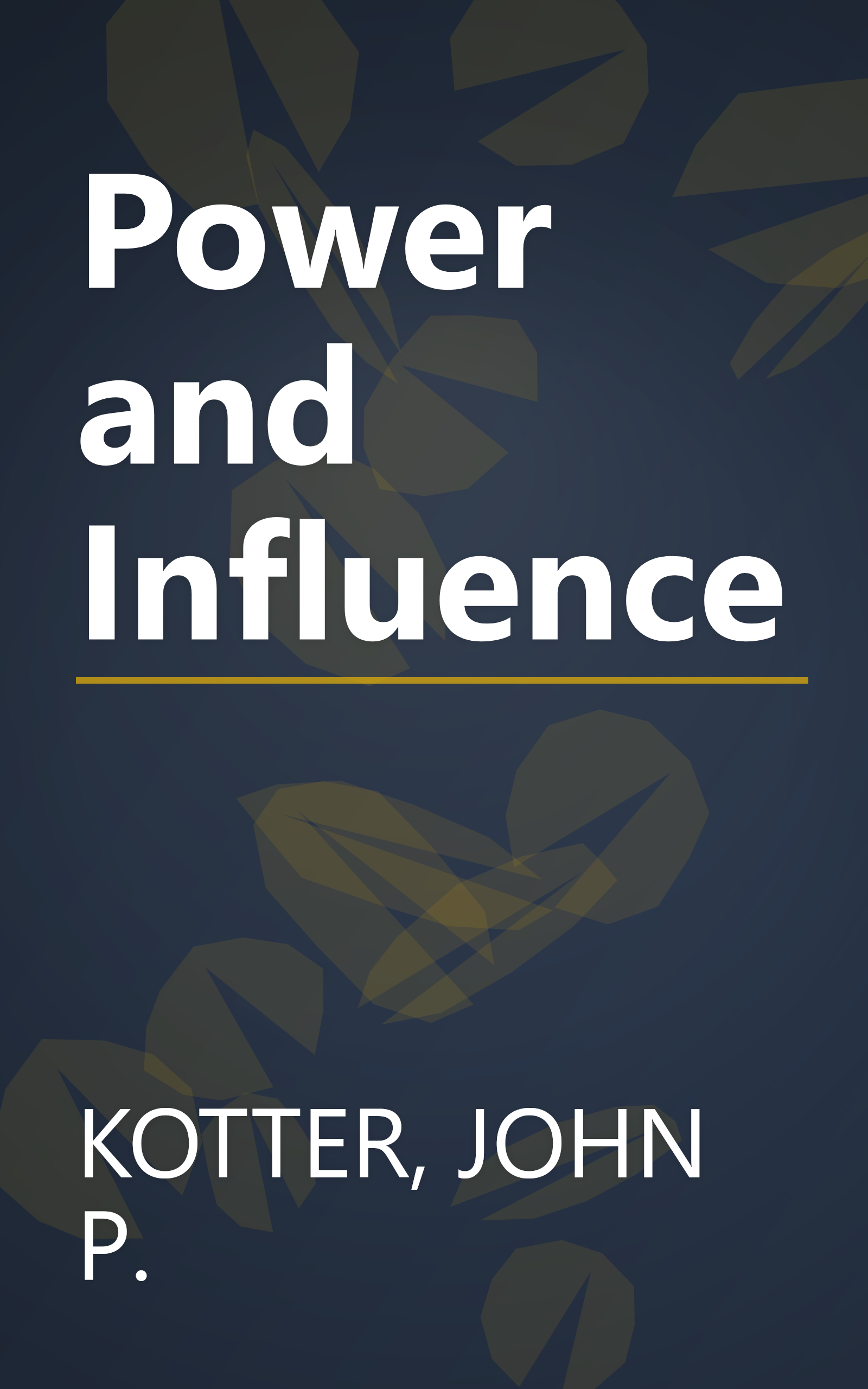 Power and Influence book cover