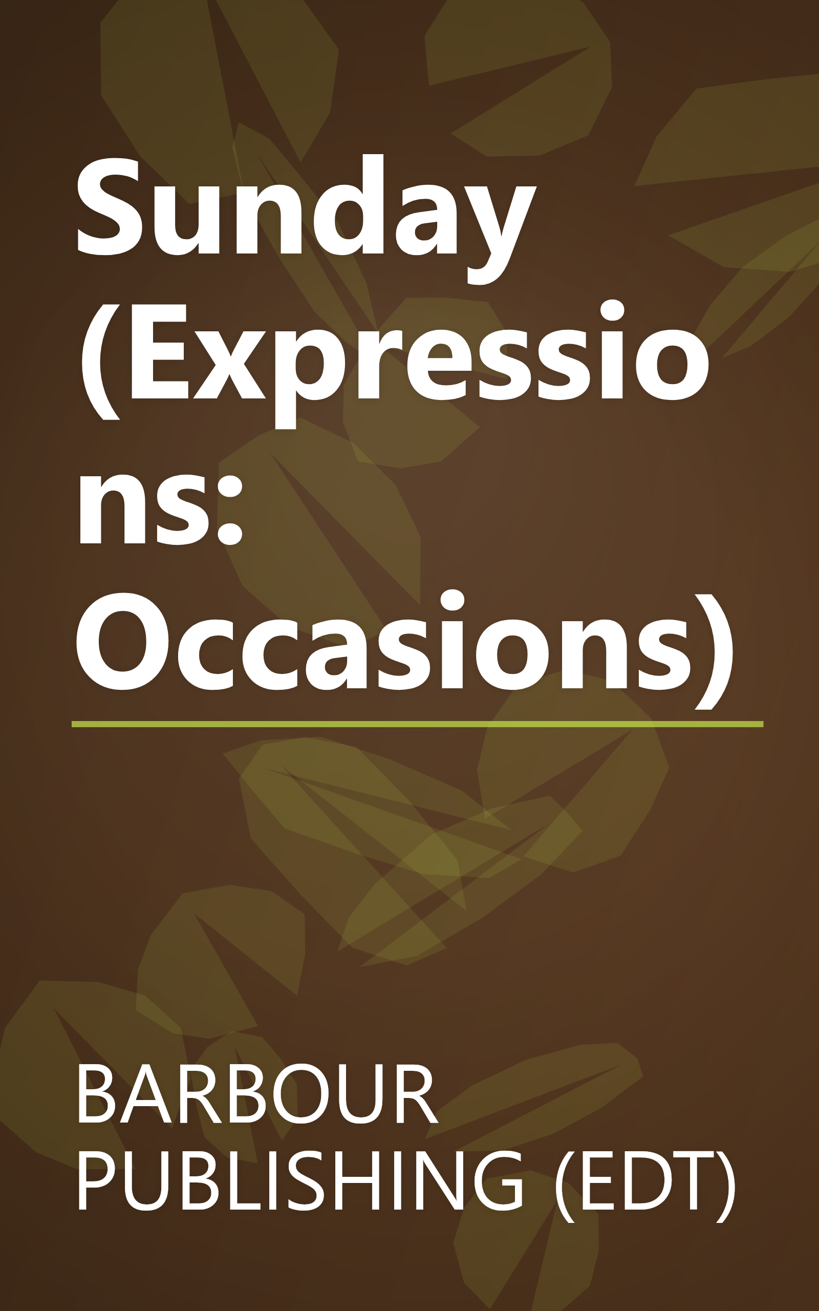Sunday (Expressions: Occasions) book cover