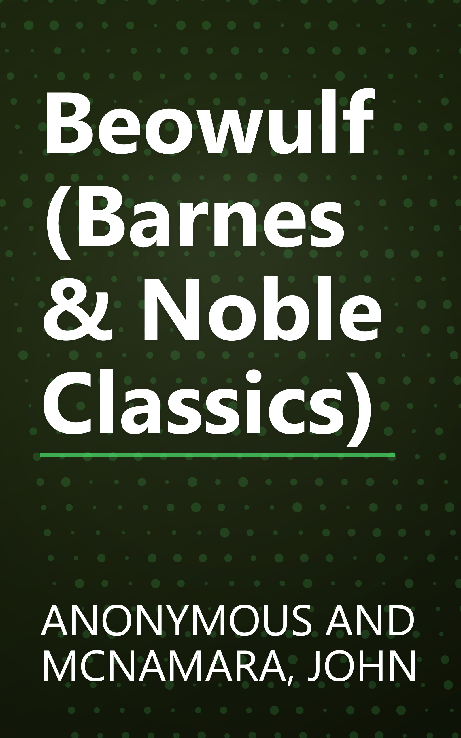 Beowulf (Barnes & Noble Classics) book cover