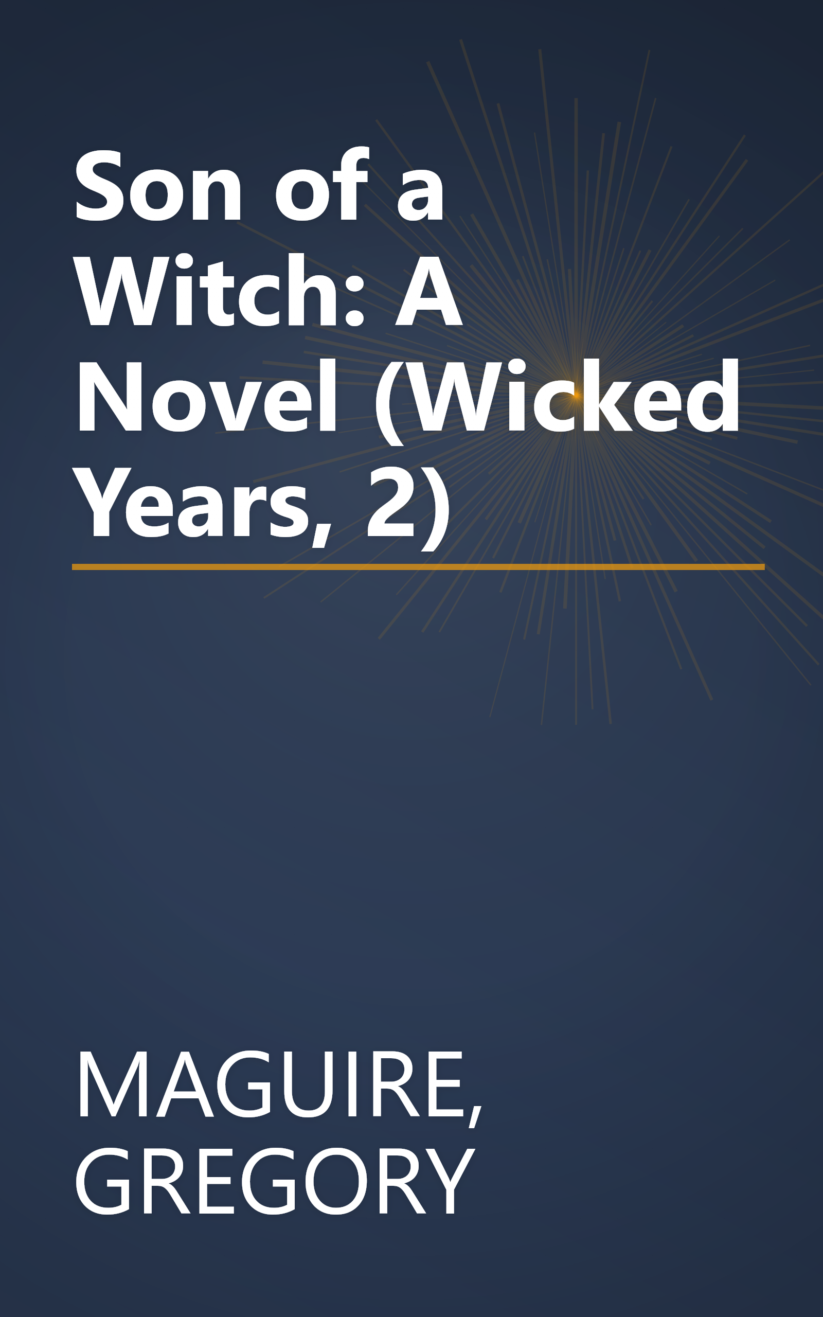 Son of a Witch: A Novel (Wicked Years, 2) book cover