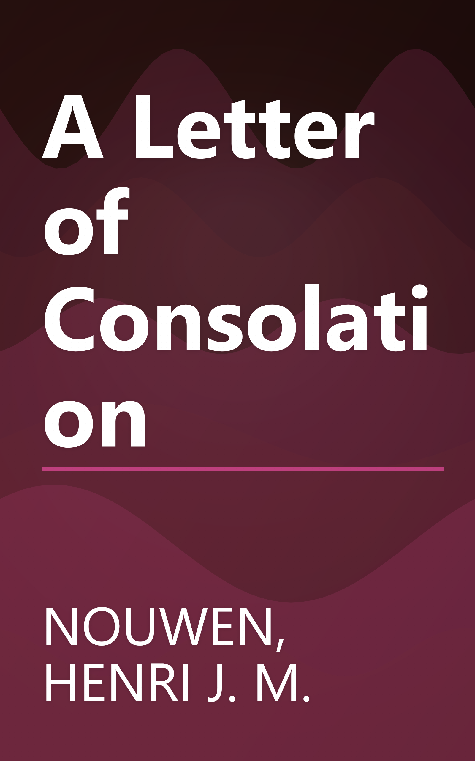 A Letter of Consolation book cover
