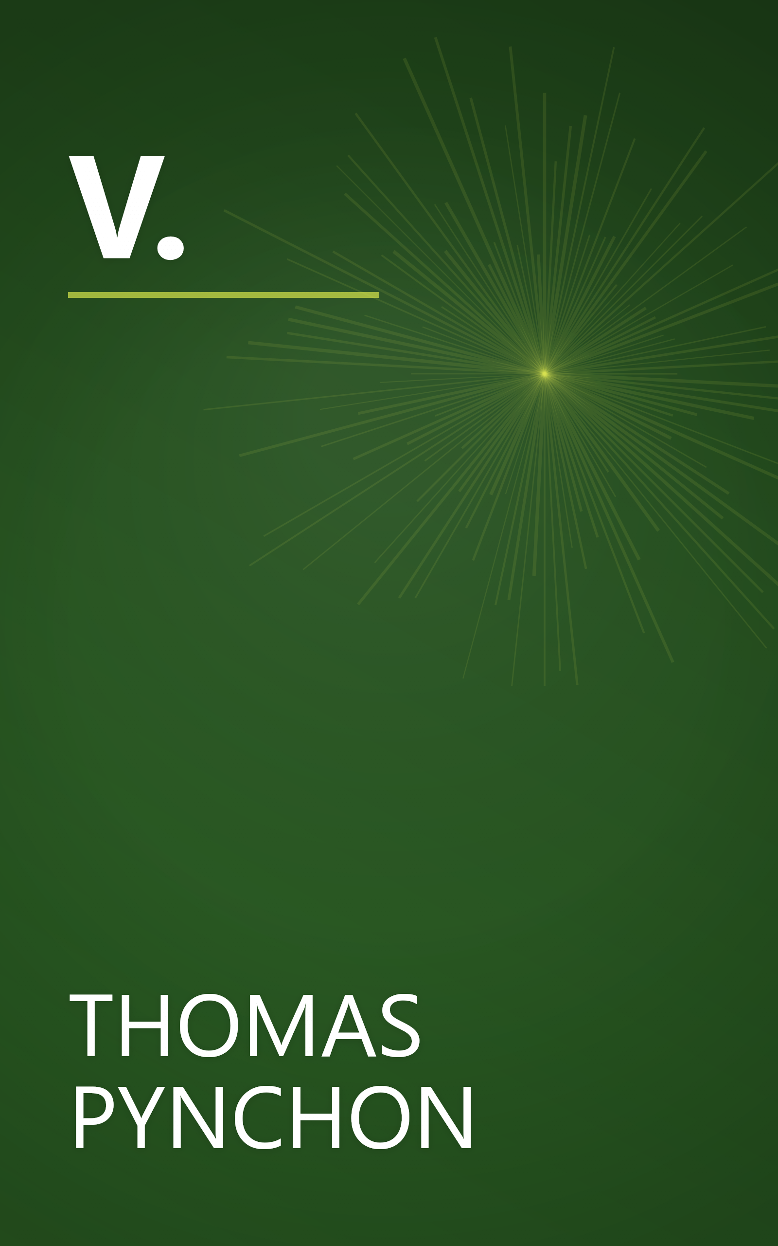 V. book cover