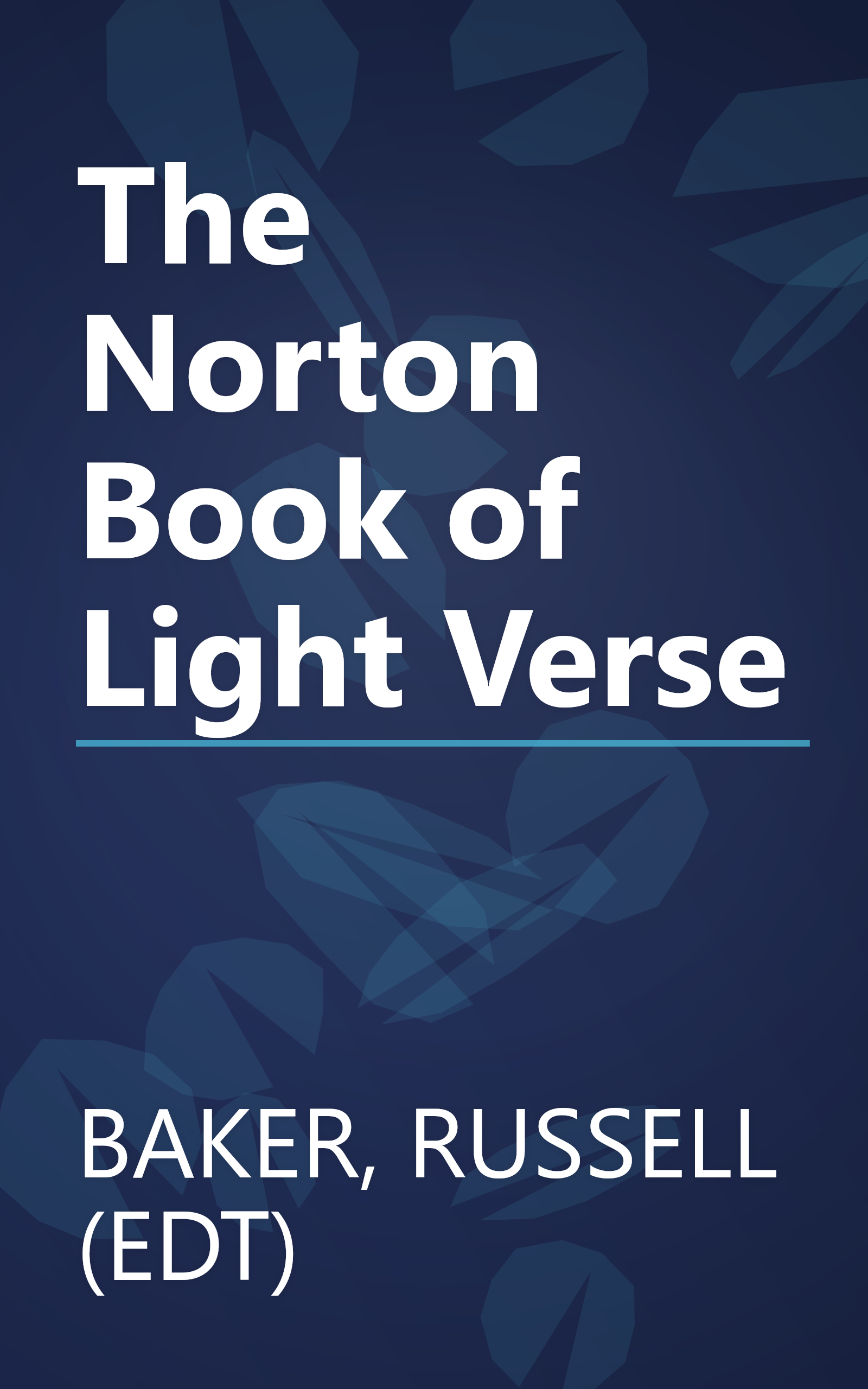 The Norton Book of Light Verse book cover