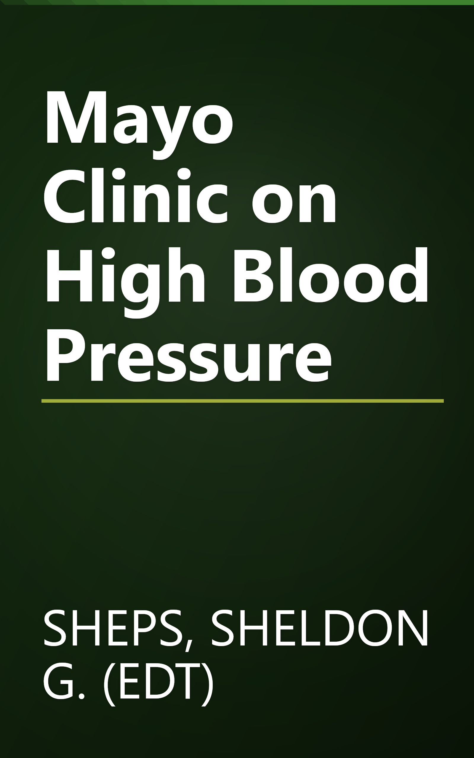Mayo Clinic on High Blood Pressure book cover