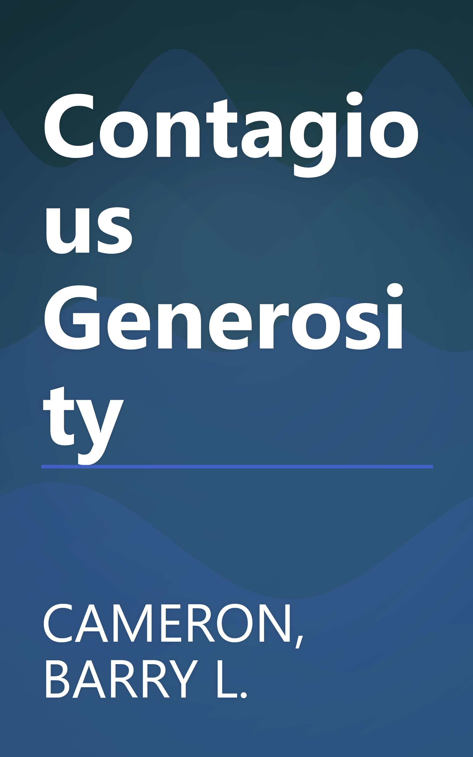 Contagious Generosity book cover