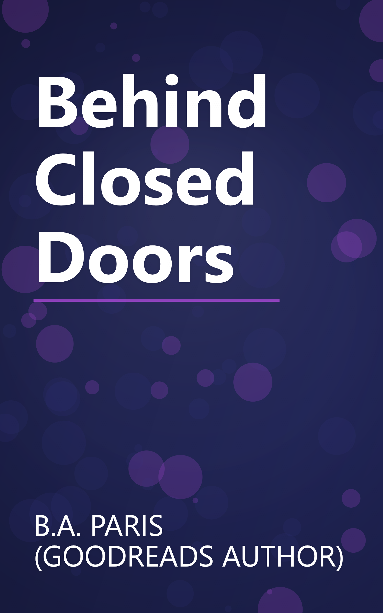 Behind Closed Doors book cover