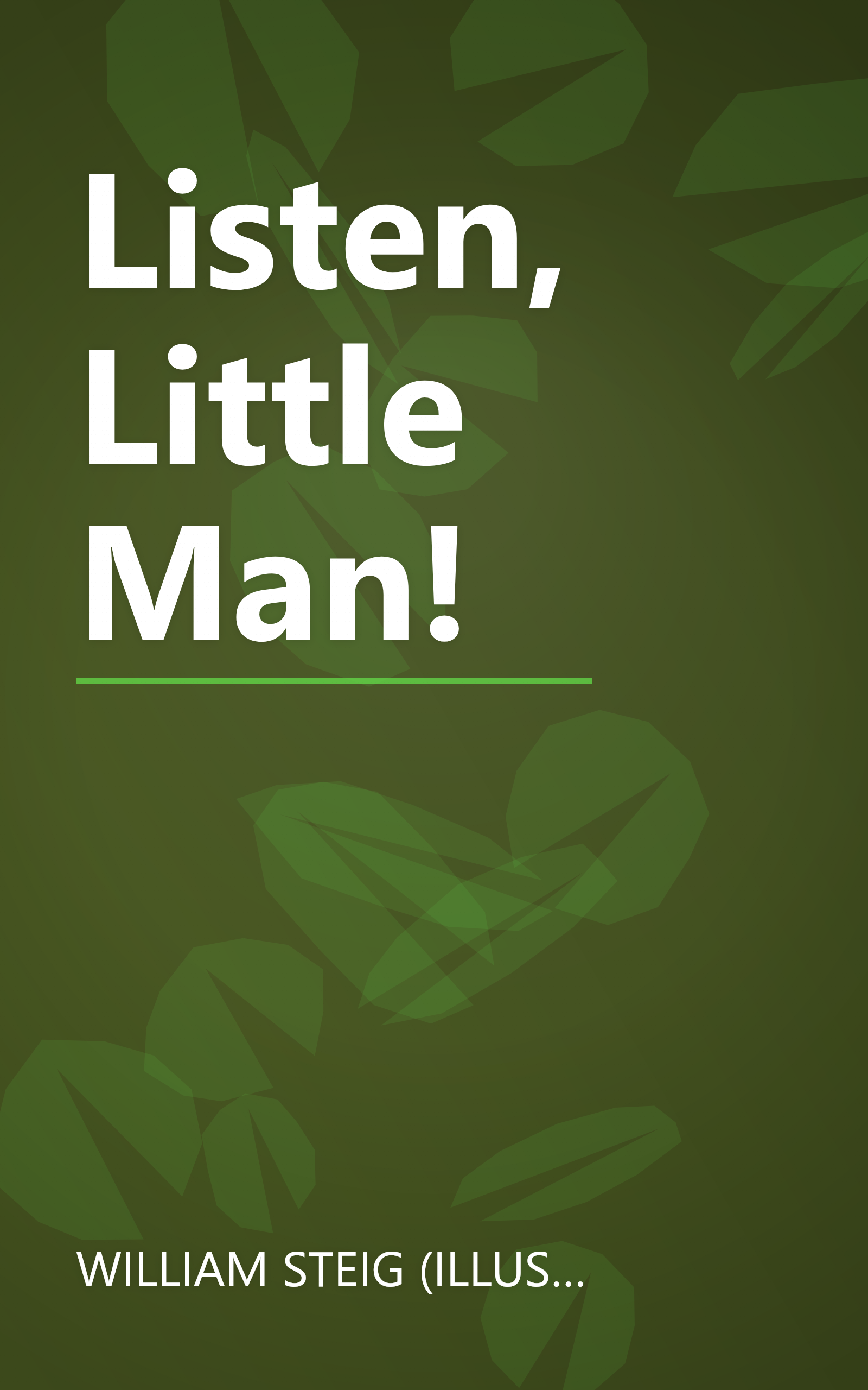 Listen, Little Man! book cover