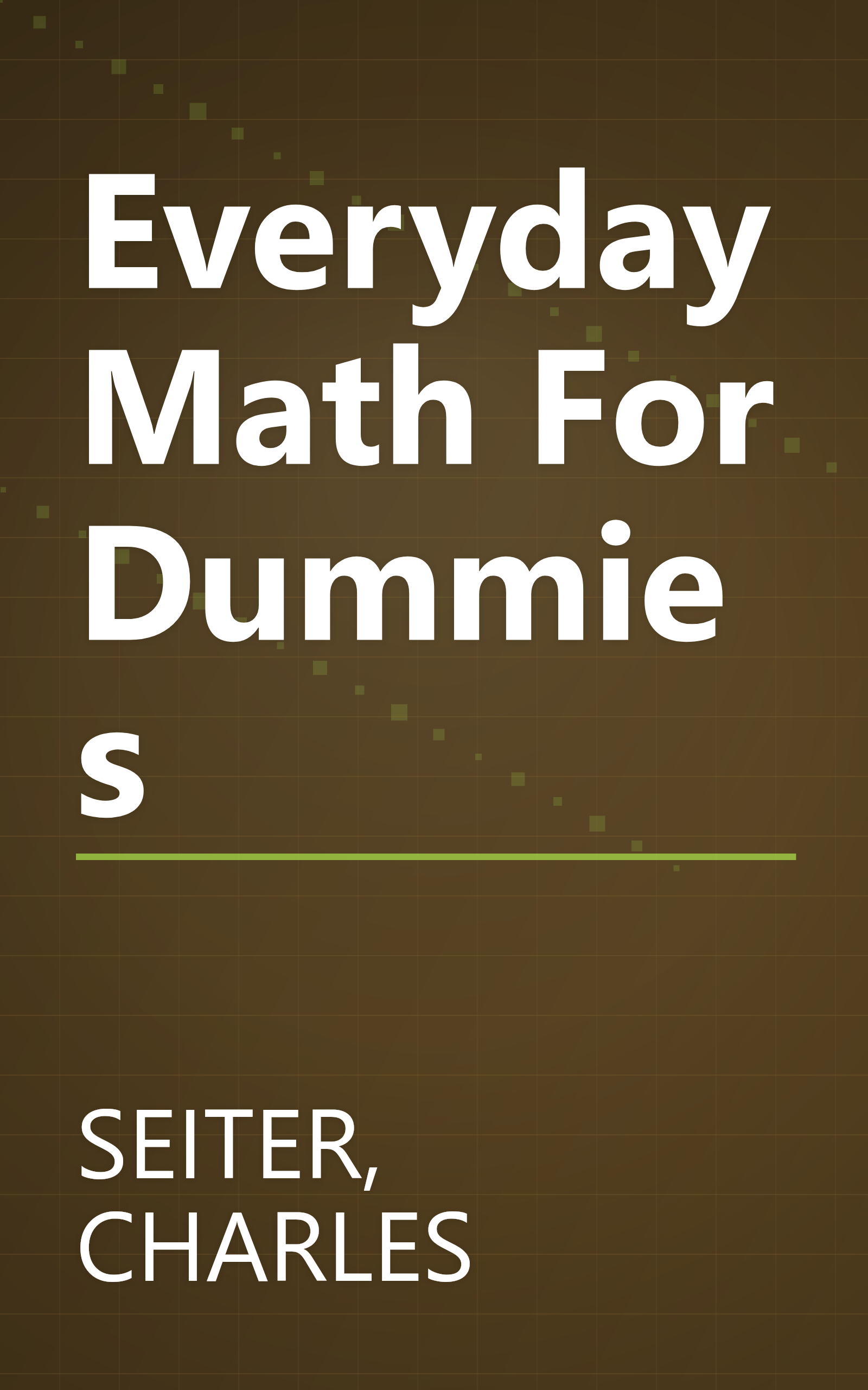 Everyday Math For Dummies book cover