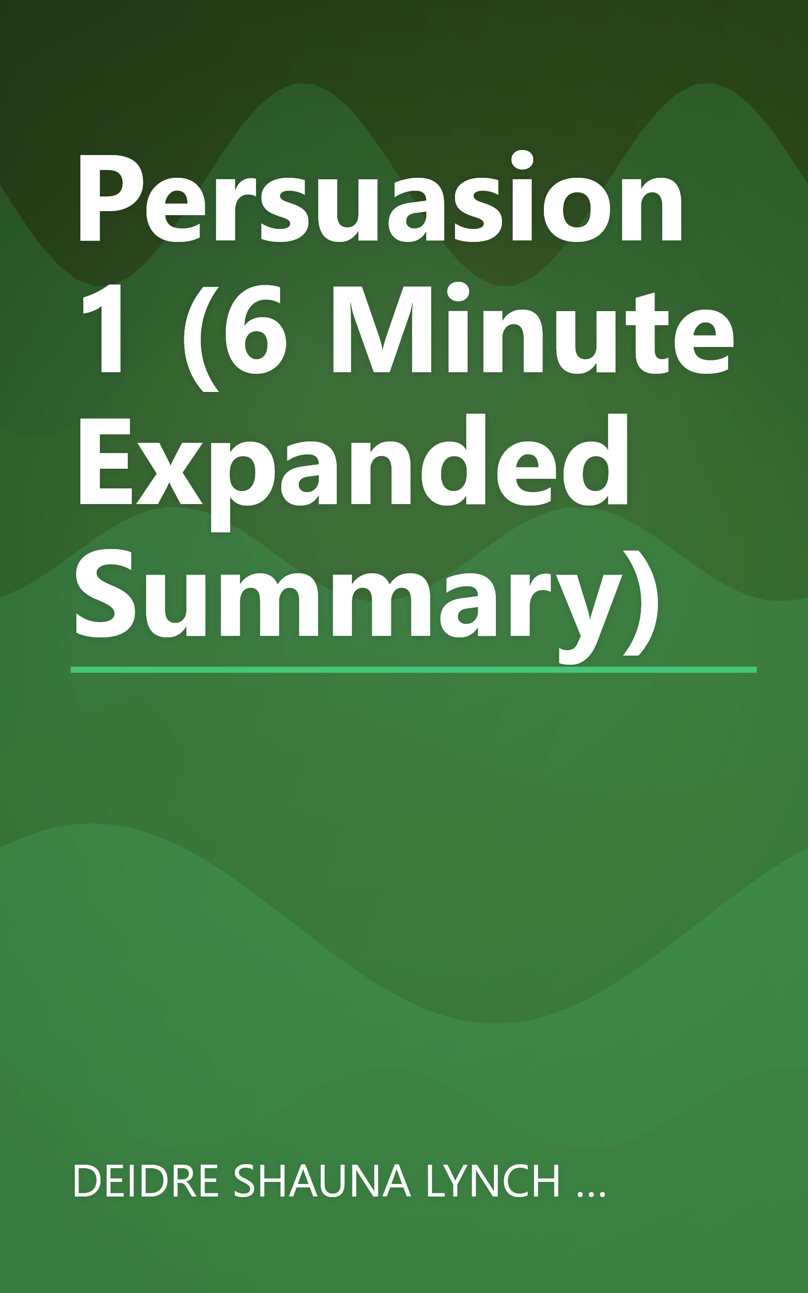 Persuasion 1 (6 Minute   Expanded Summary) book cover