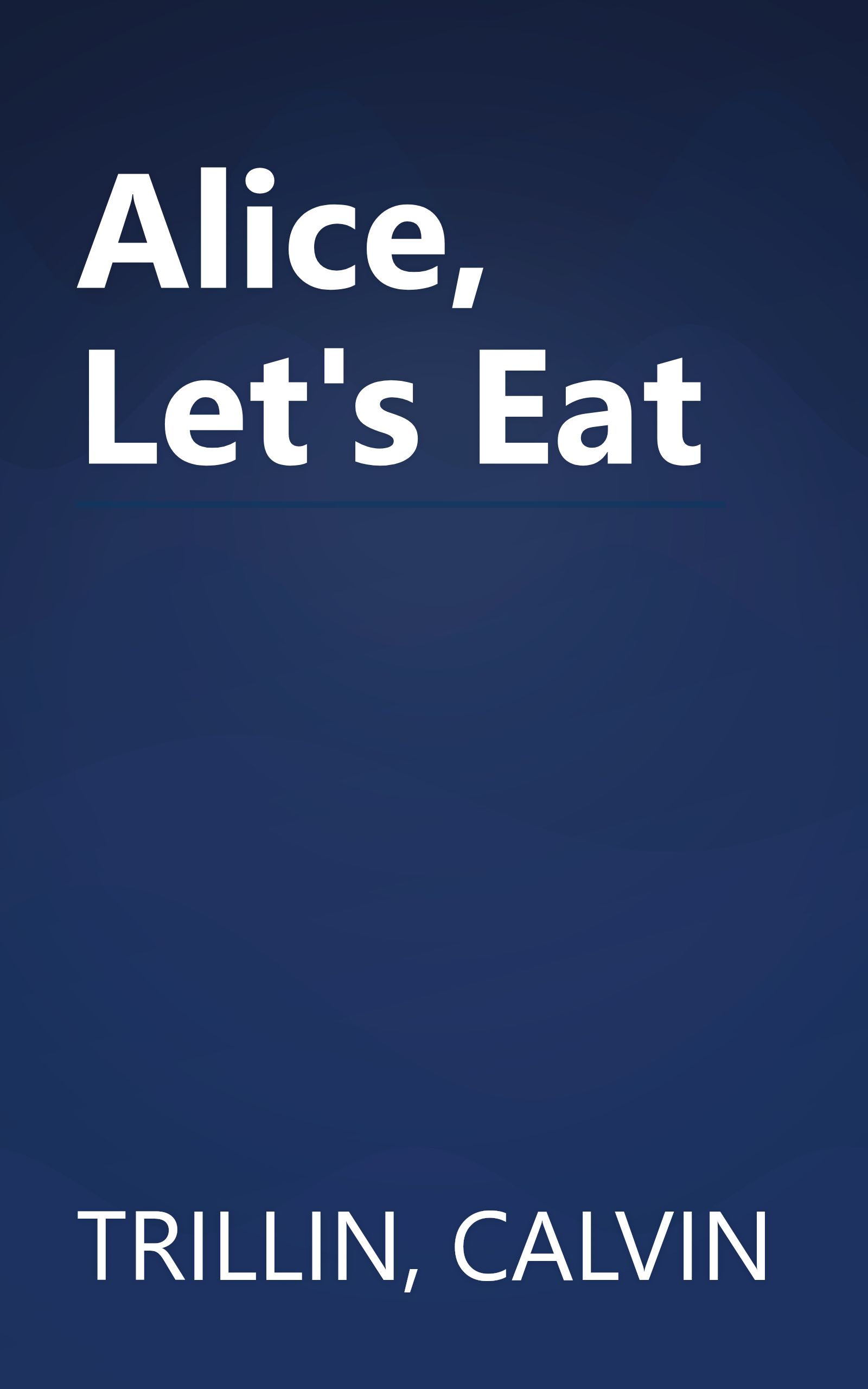 Alice, Let's Eat book cover