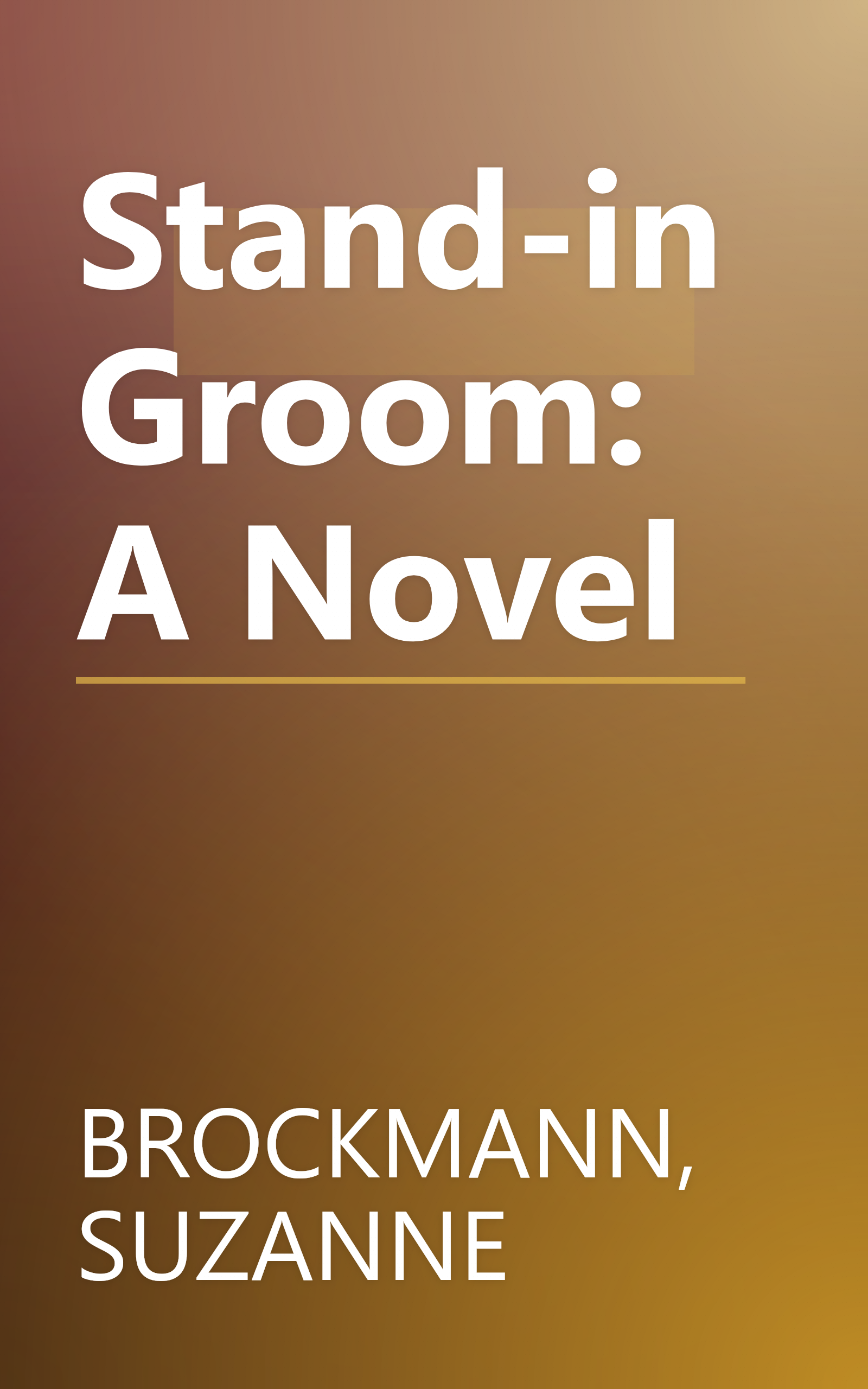 Stand-in Groom: A Novel book cover