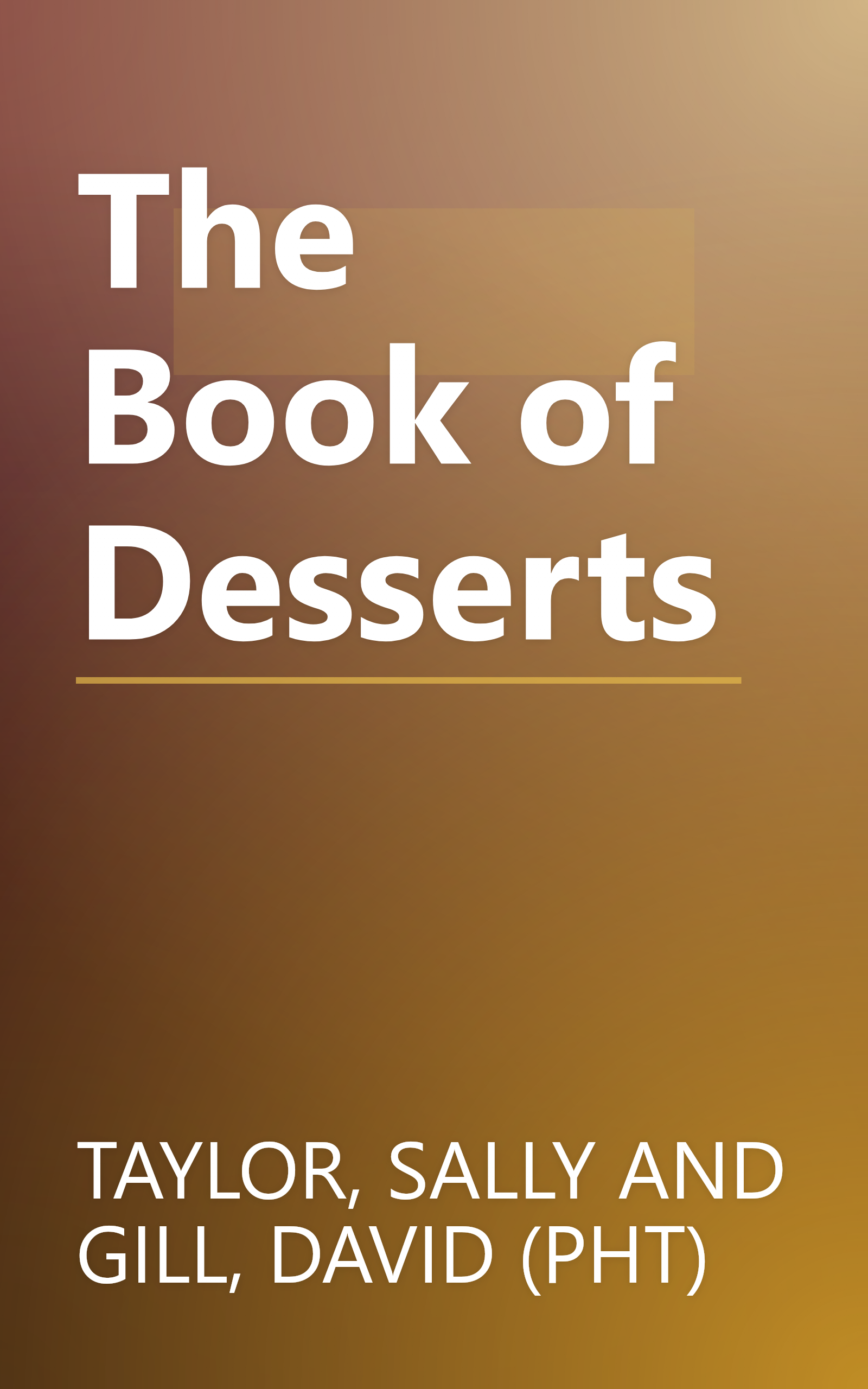 The Book of Desserts book cover