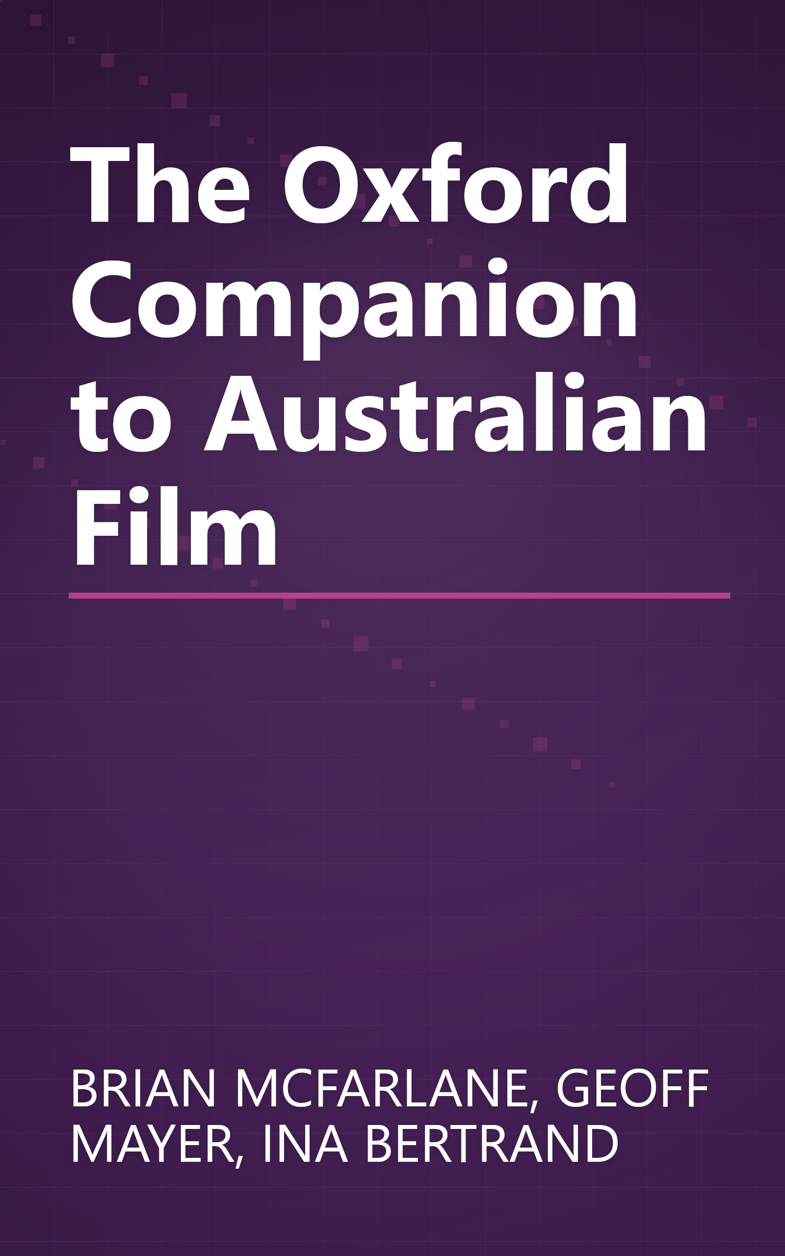 The Oxford Companion to Australian Film book cover