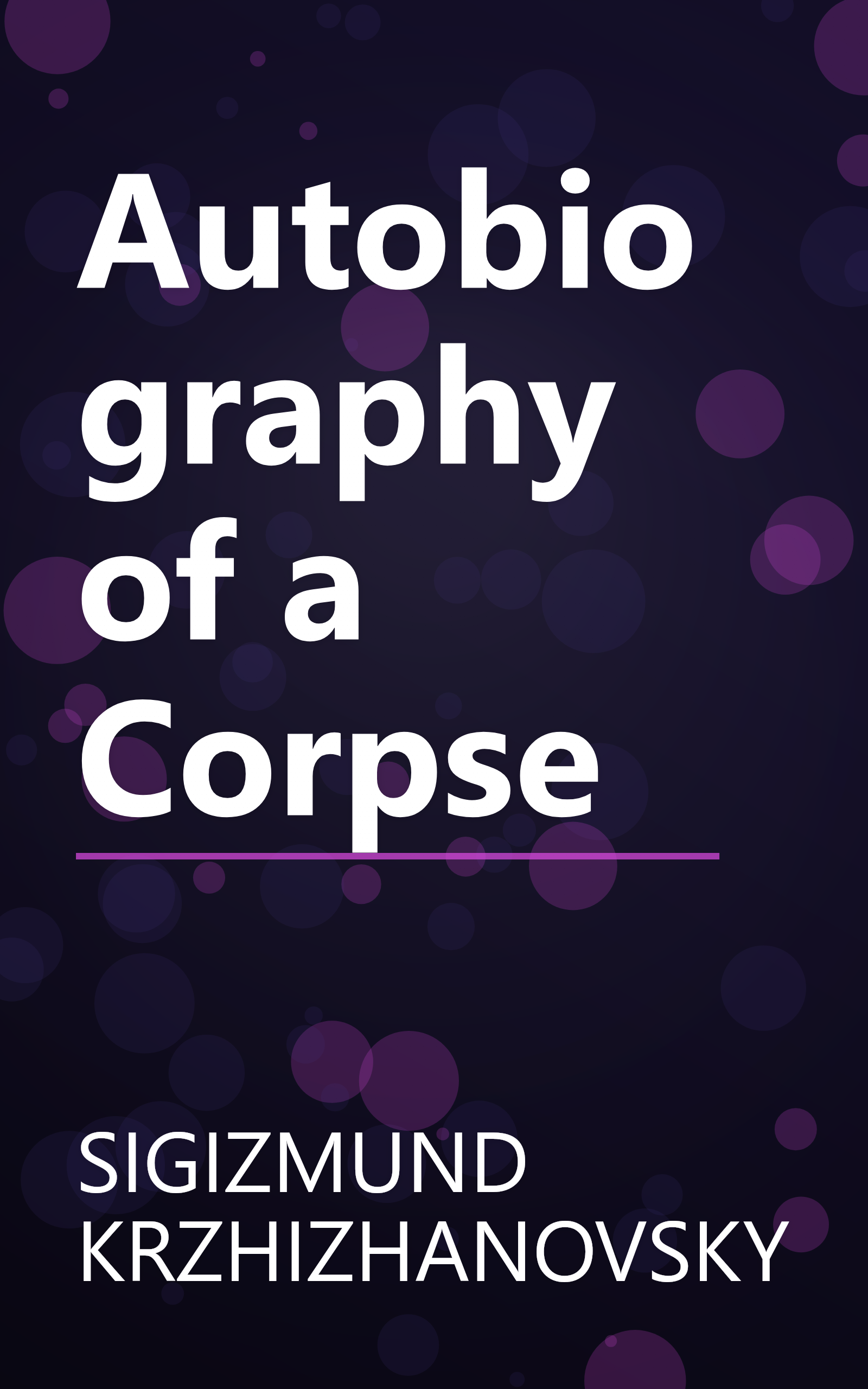 Autobiography of a Corpse book cover