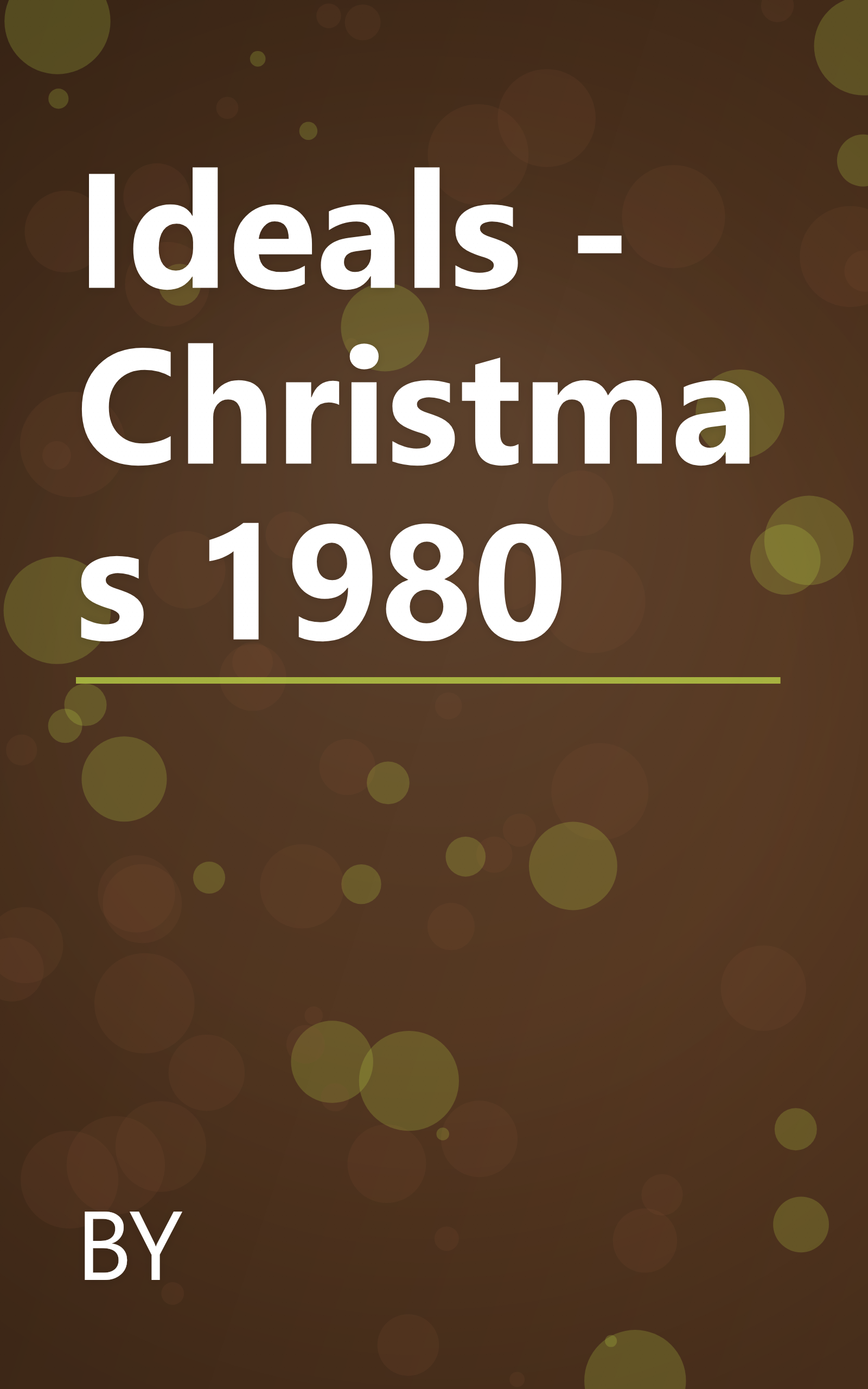 Ideals - Christmas 1980 book cover